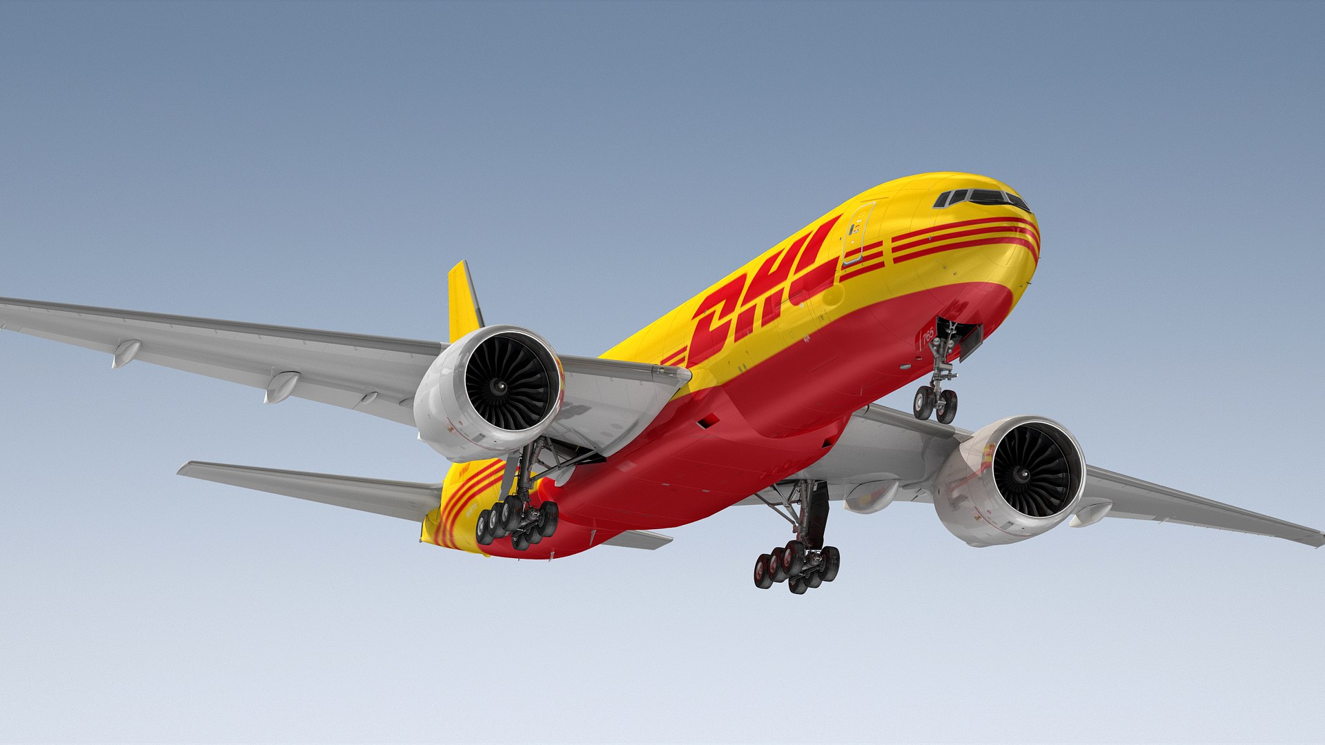 3D Boeing 777-F DHL model - TurboSquid 2170198