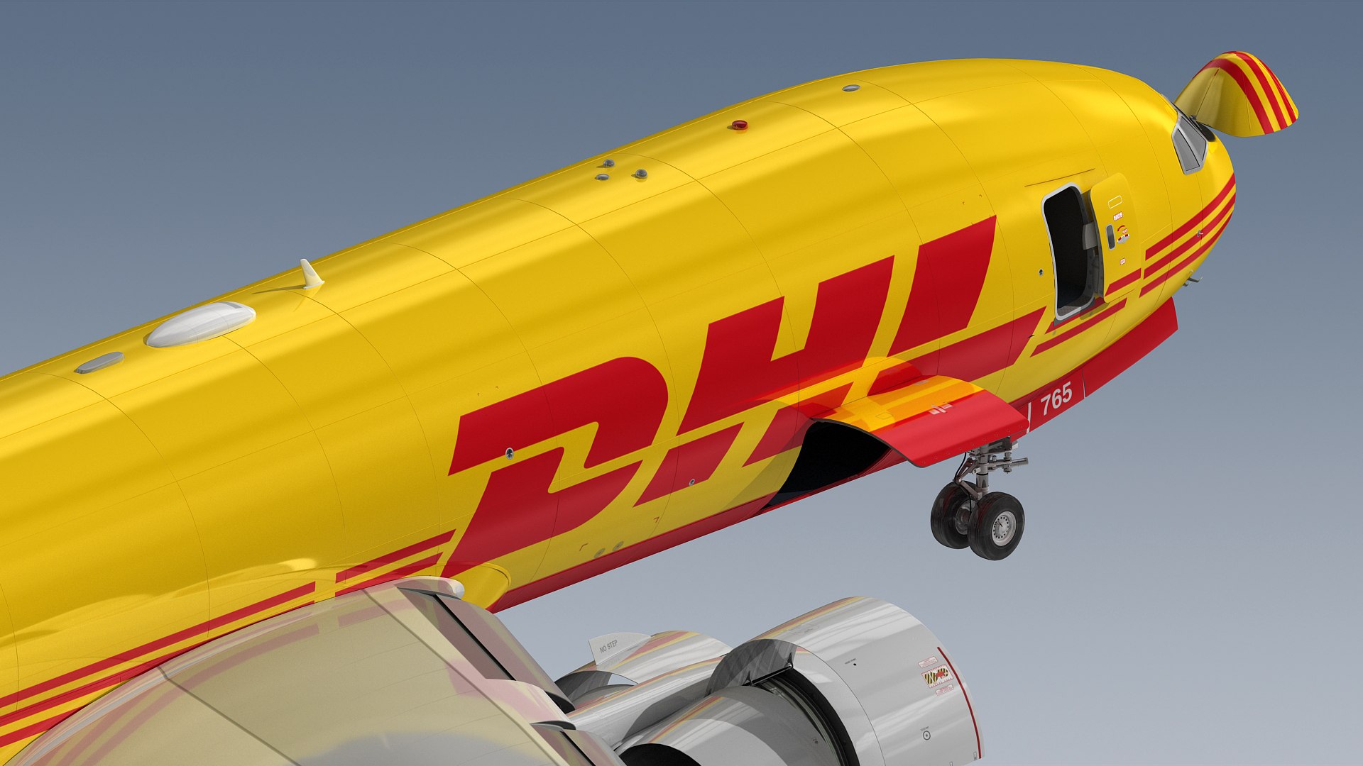 3D Boeing 777-F DHL model - TurboSquid 2170198