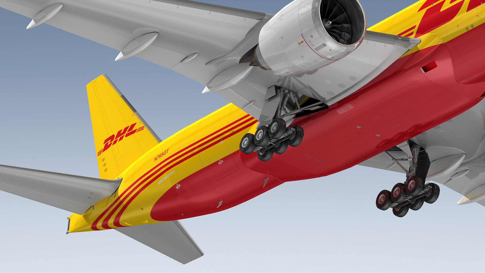 3D Boeing 777-F DHL model - TurboSquid 2170198