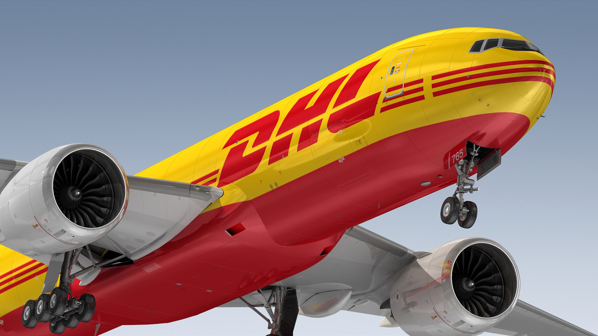 3D Boeing 777-F DHL model - TurboSquid 2170198