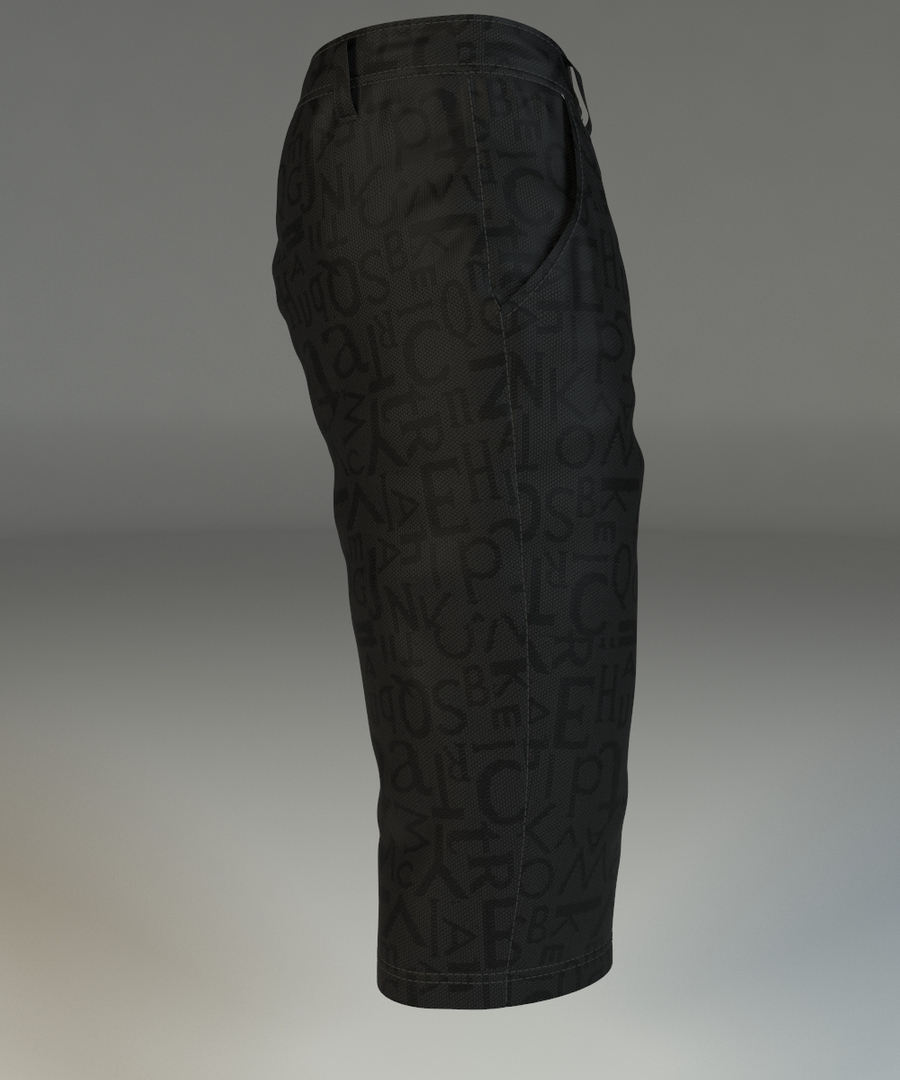 shorts 3d model