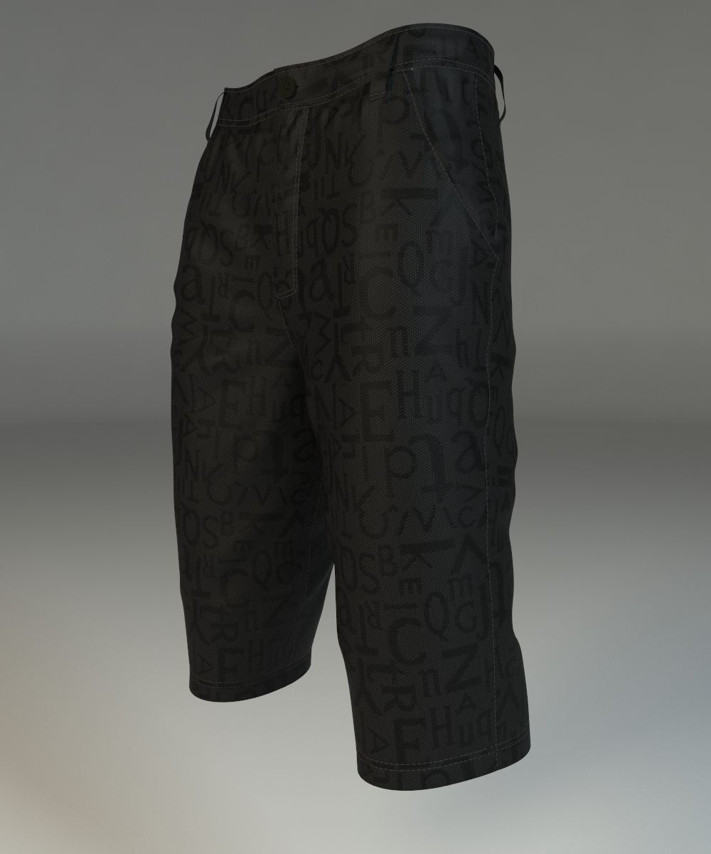 shorts 3d model