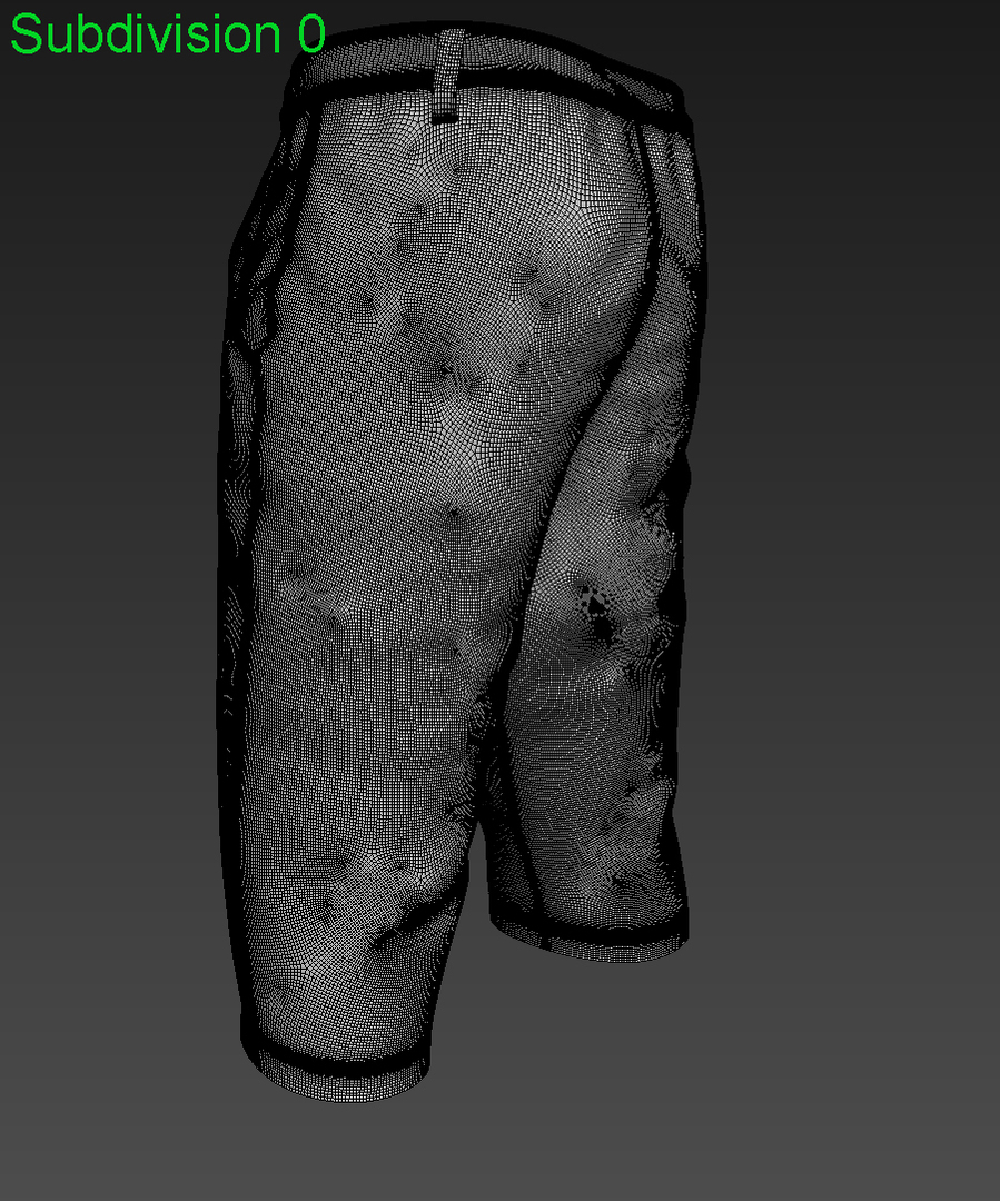 shorts 3d model