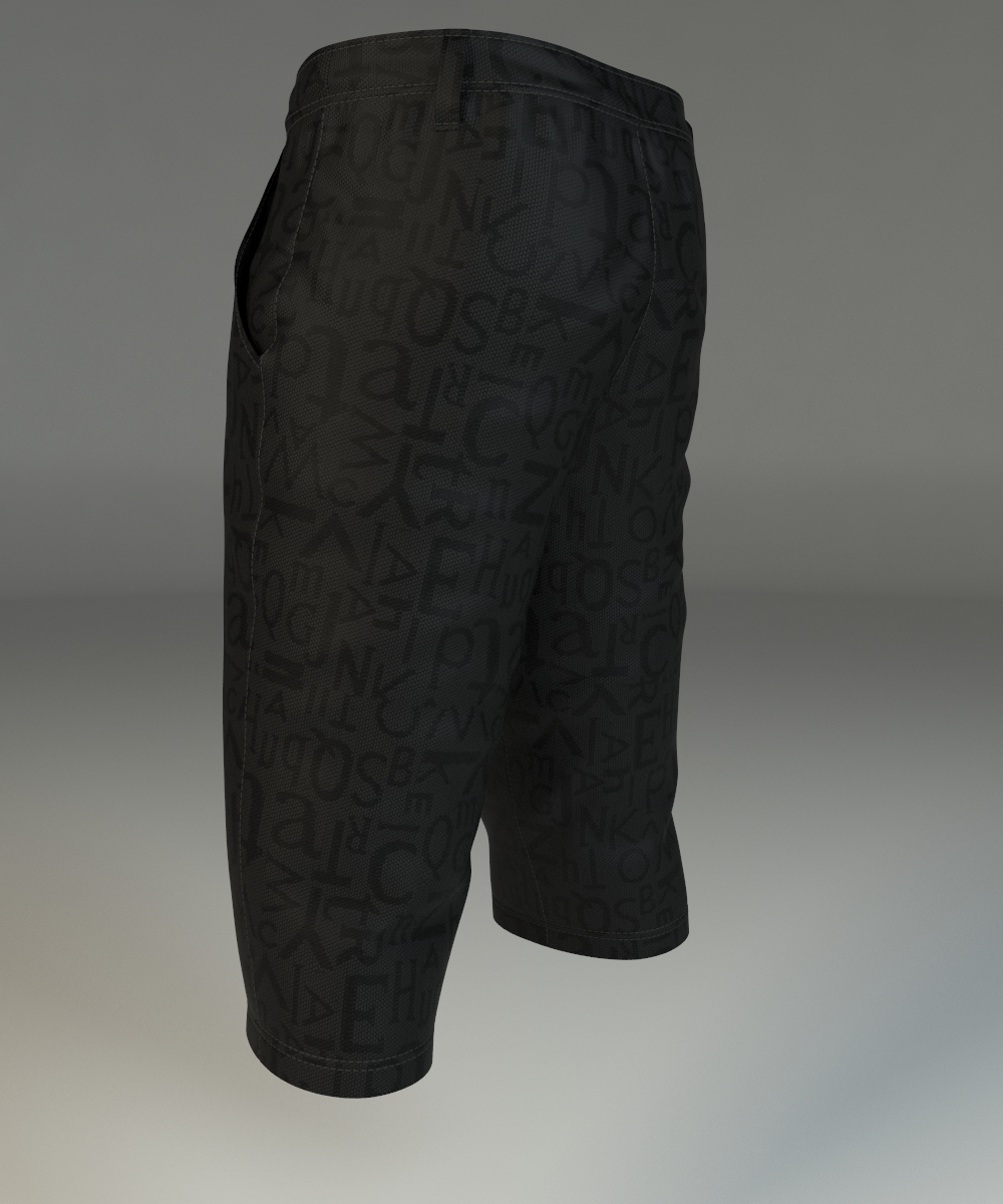 shorts 3d model