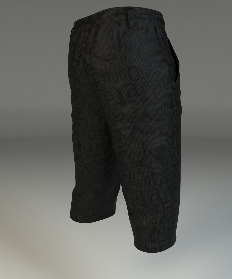 shorts 3d model
