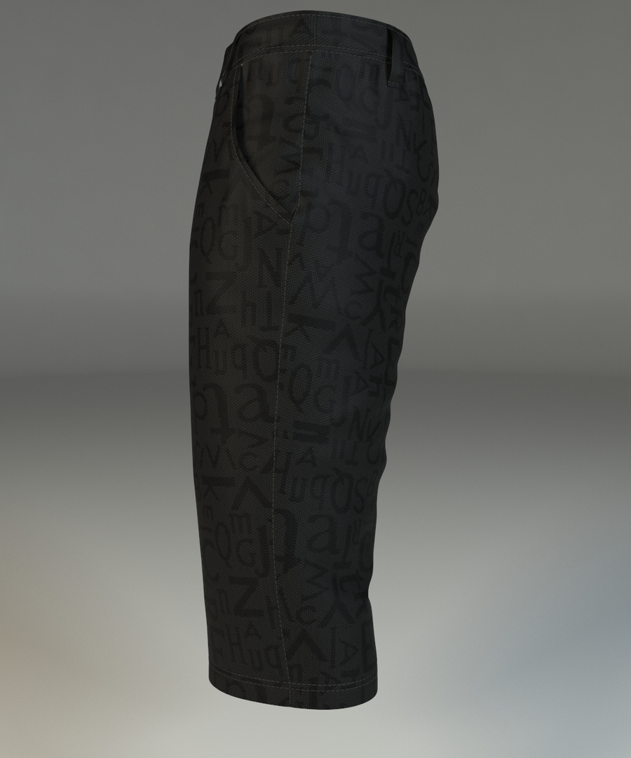 shorts 3d model