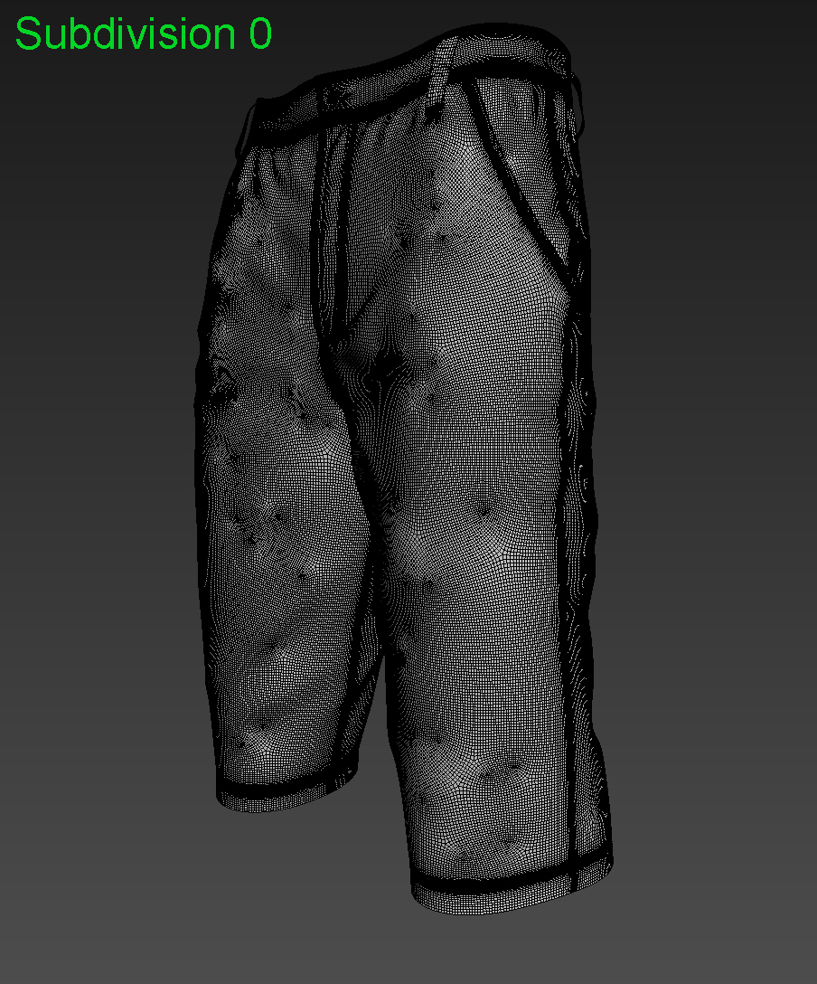 shorts 3d model