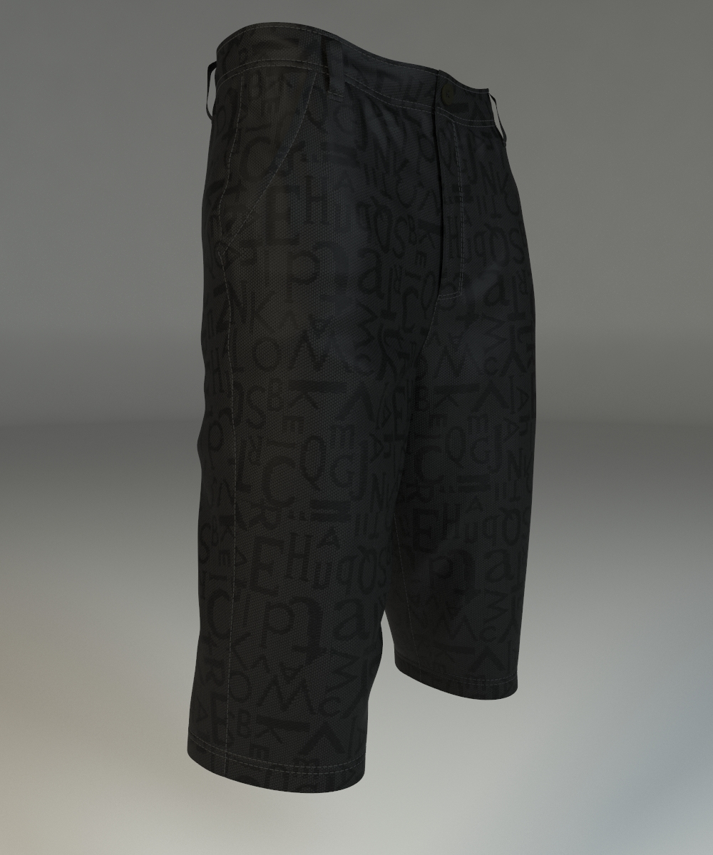 shorts 3d model