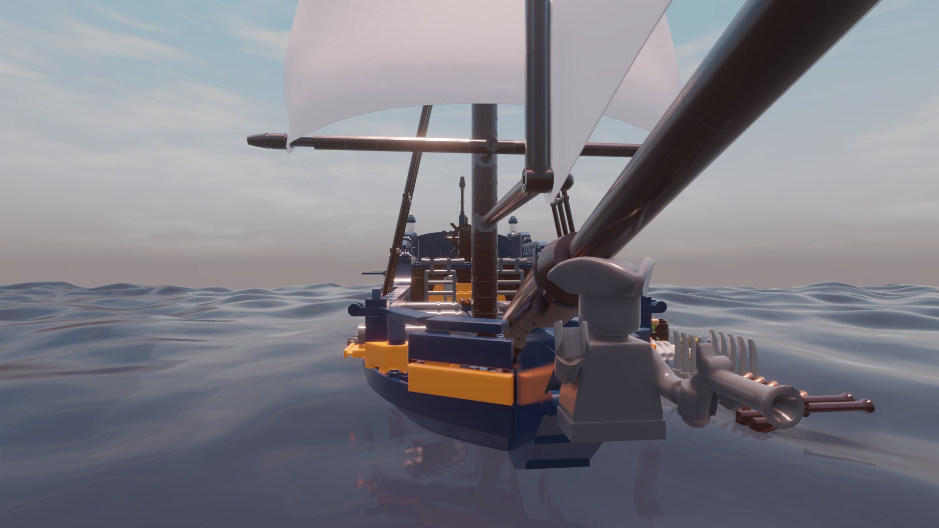 3D LEGO BRITISH SLOOP - THE HUNTSMAN - Rogue Film Productions 3D Model ...