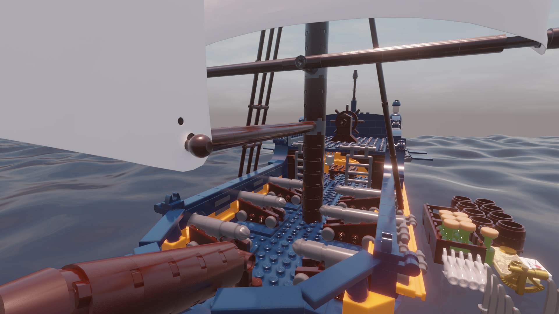 3D LEGO BRITISH SLOOP - THE HUNTSMAN - Rogue Film Productions 3D Model ...