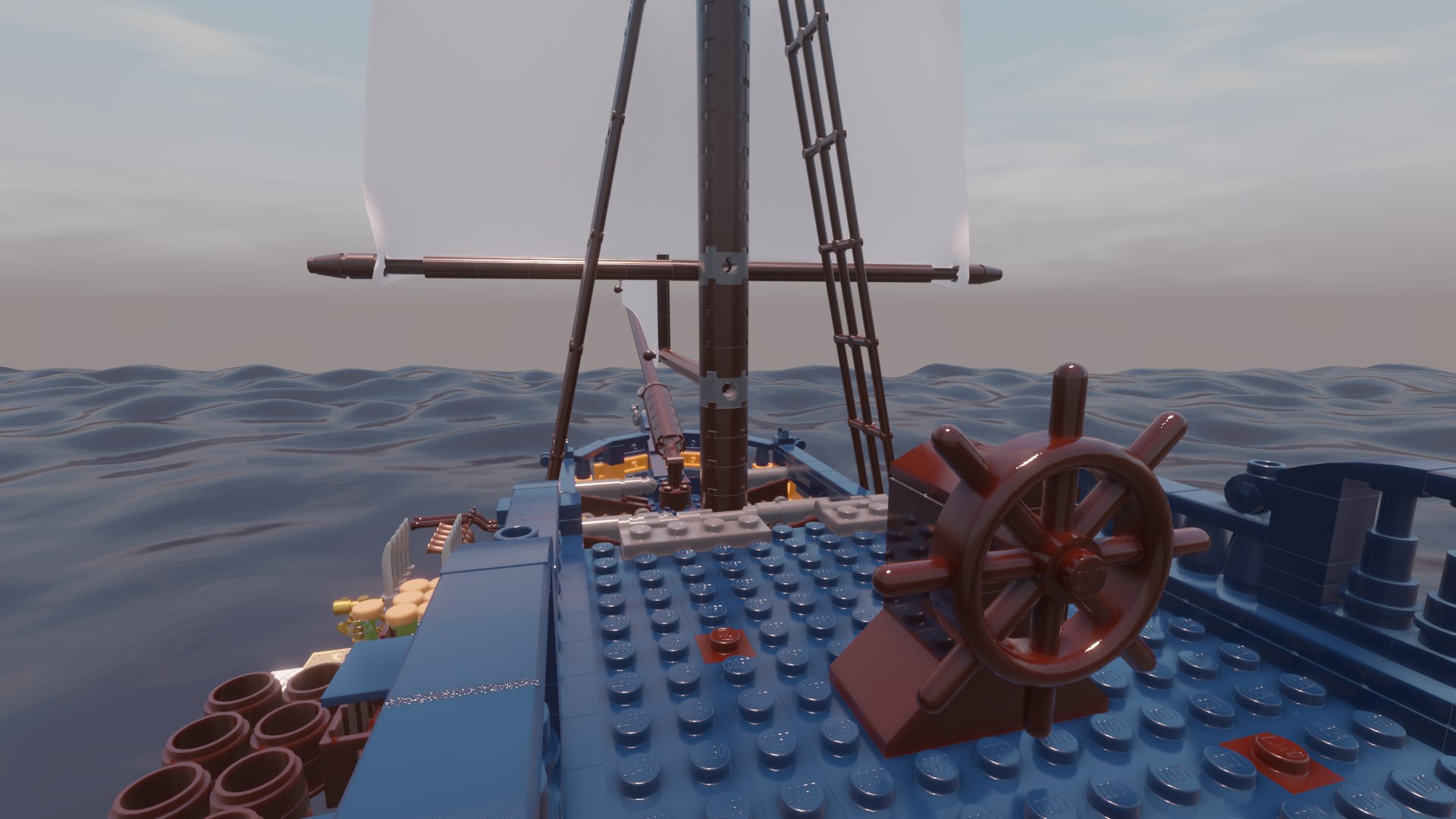 3D LEGO BRITISH SLOOP - THE HUNTSMAN - Rogue Film Productions 3D Model ...