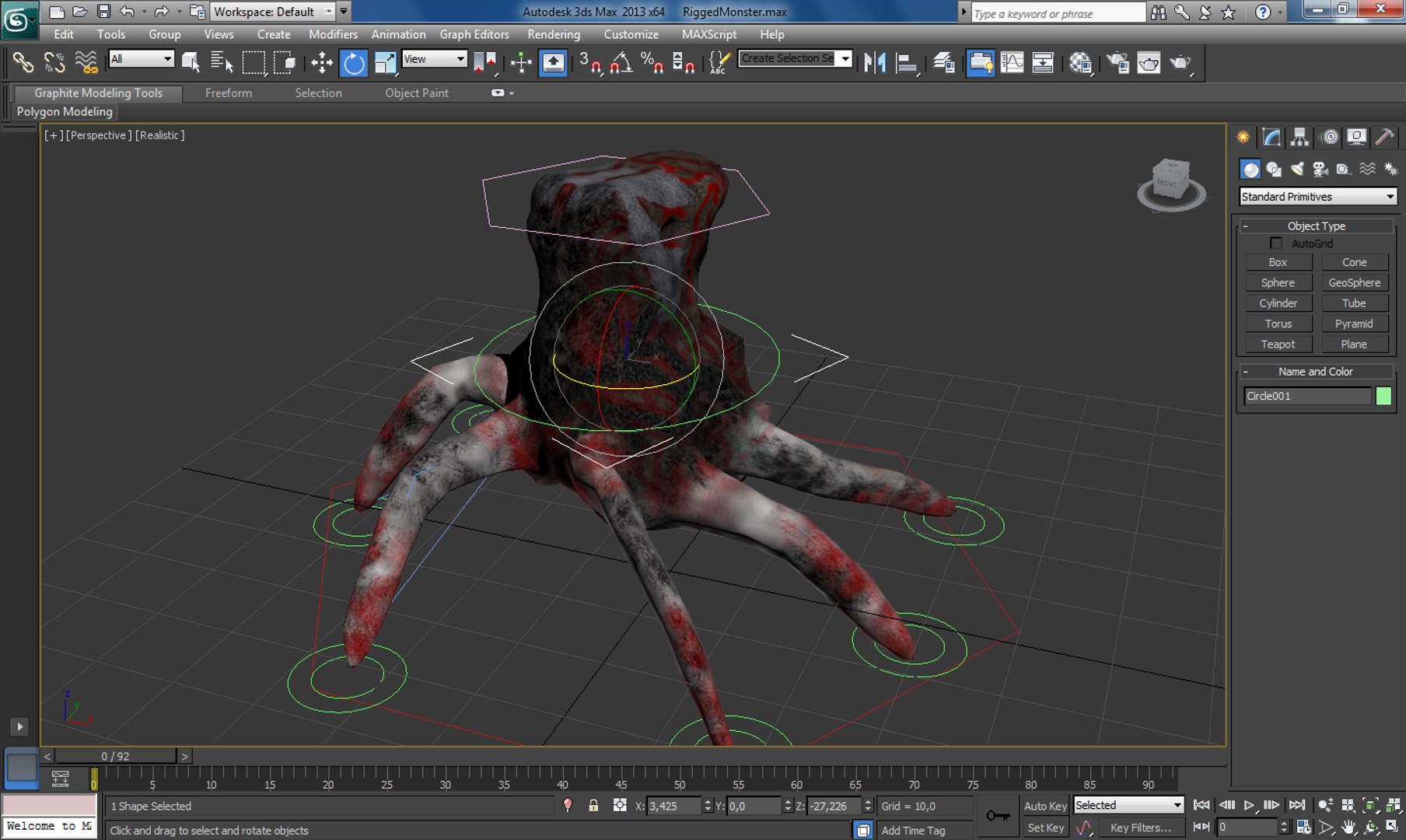 3d Model Monster Octopus