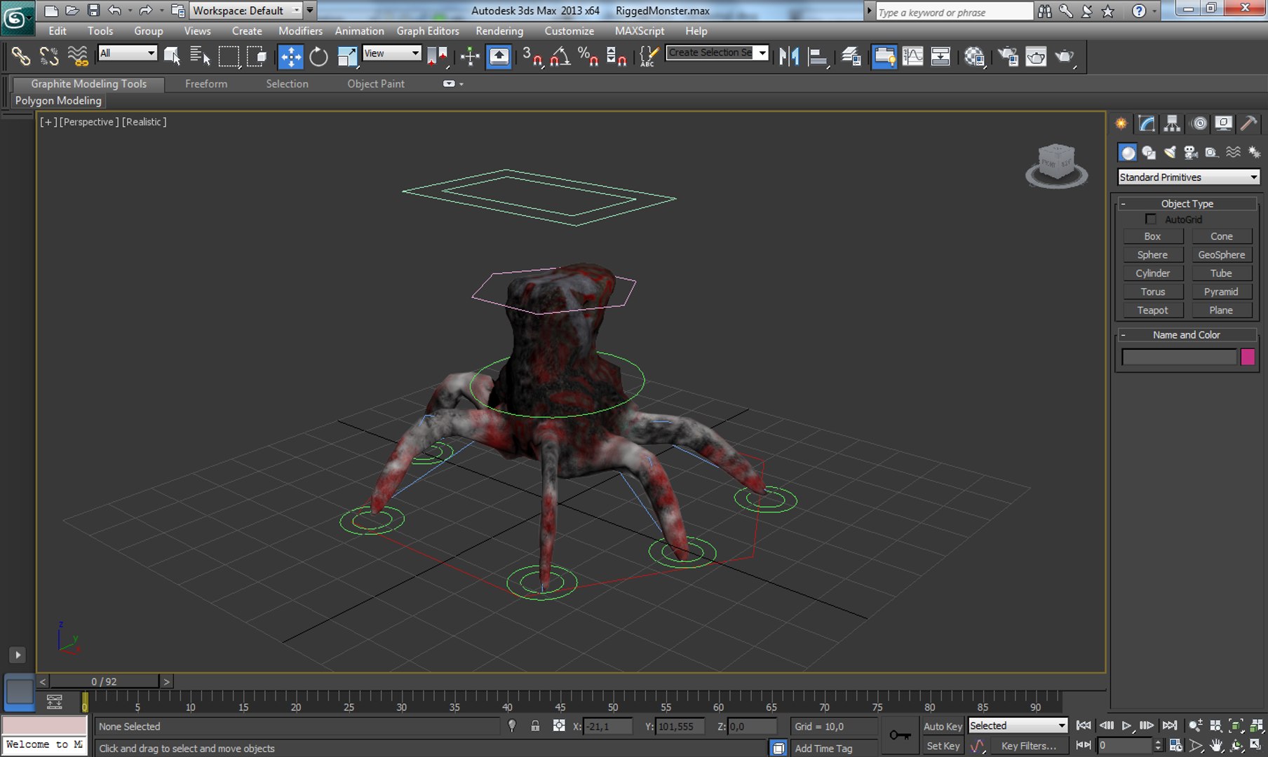 3d Model Monster Octopus