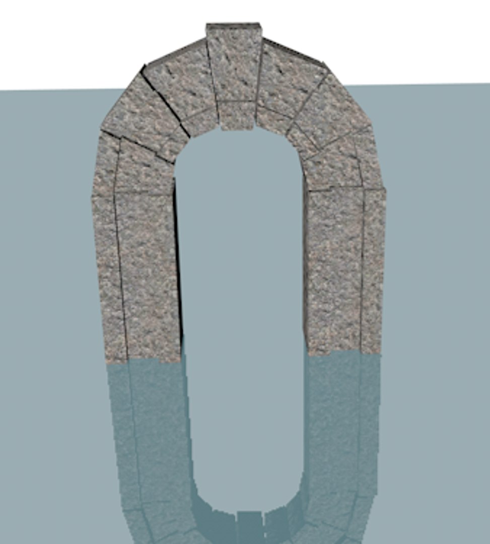 3d Classic Greek Arc Model