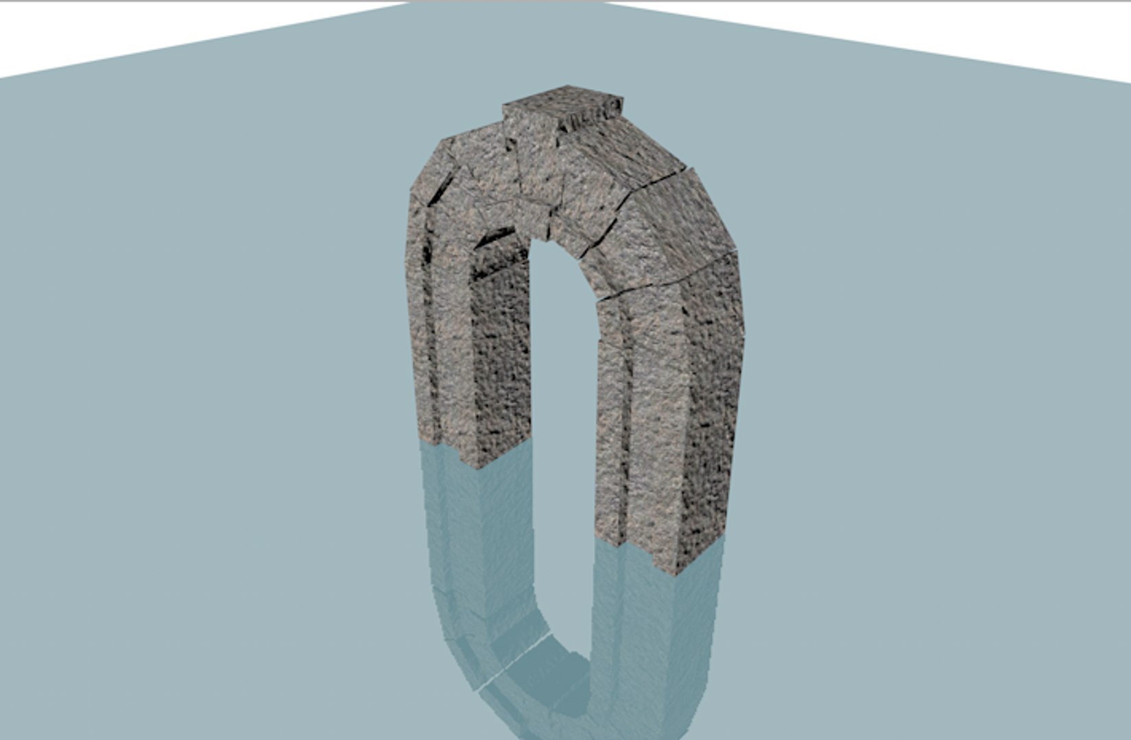 3d Classic Greek Arc Model