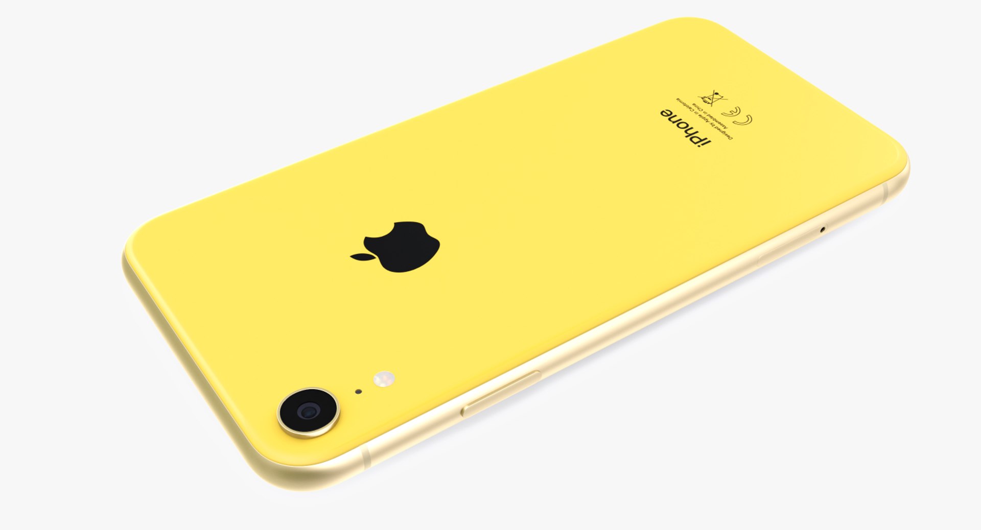3D iphone xr yellow phones - TurboSquid 1370128
