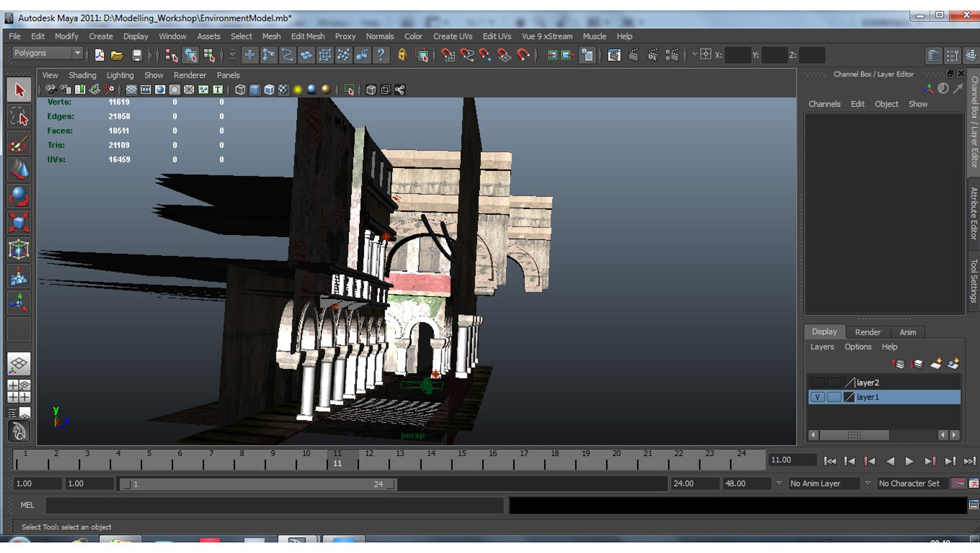 Old Ancient 3d Model