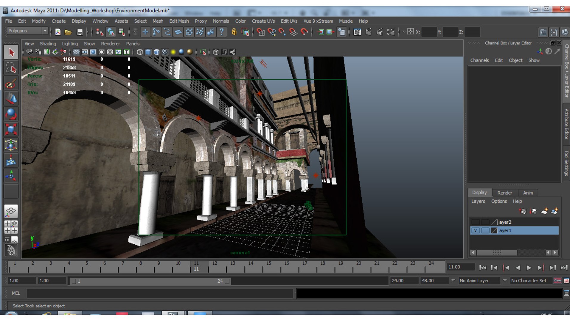 Old Ancient 3d Model