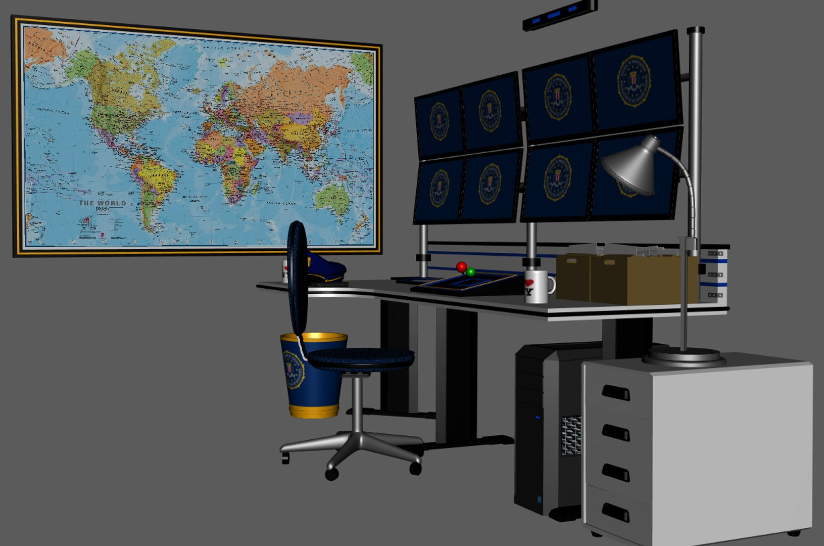 Surveillance Room 3D - TurboSquid 1191927