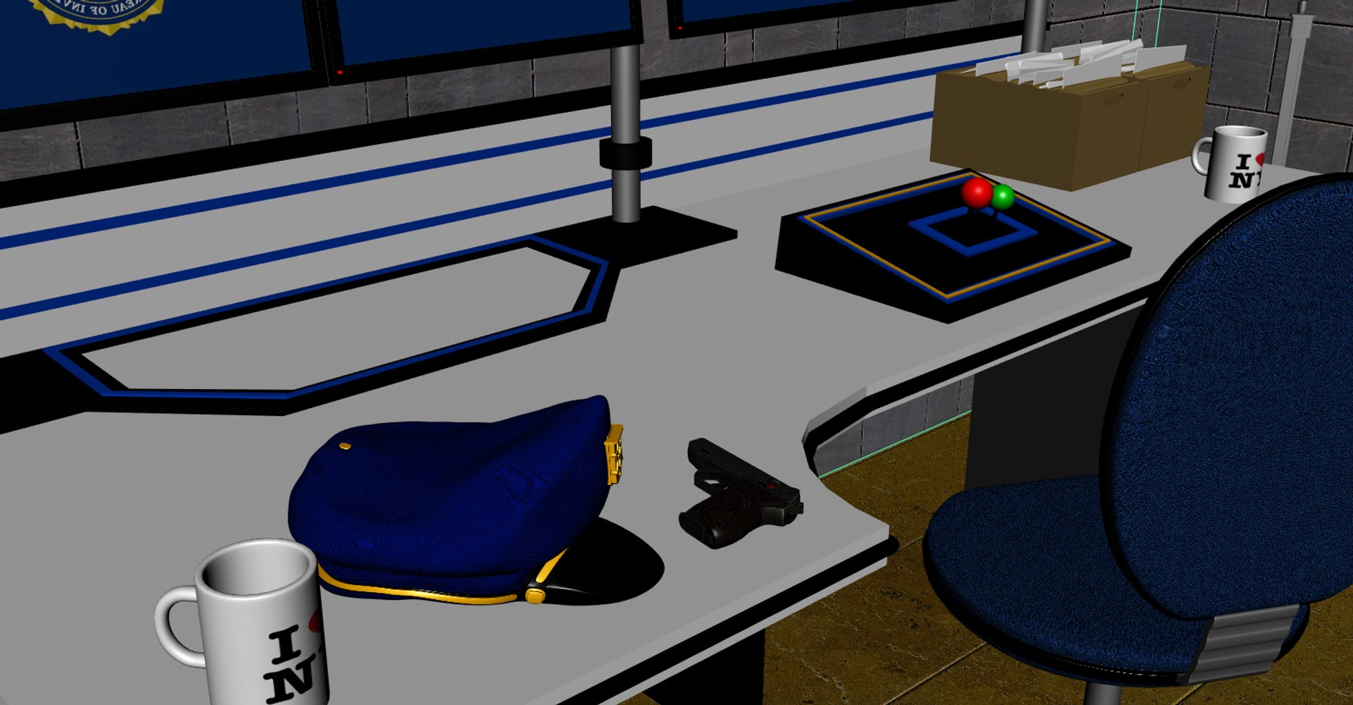 Surveillance Room 3D - TurboSquid 1191927