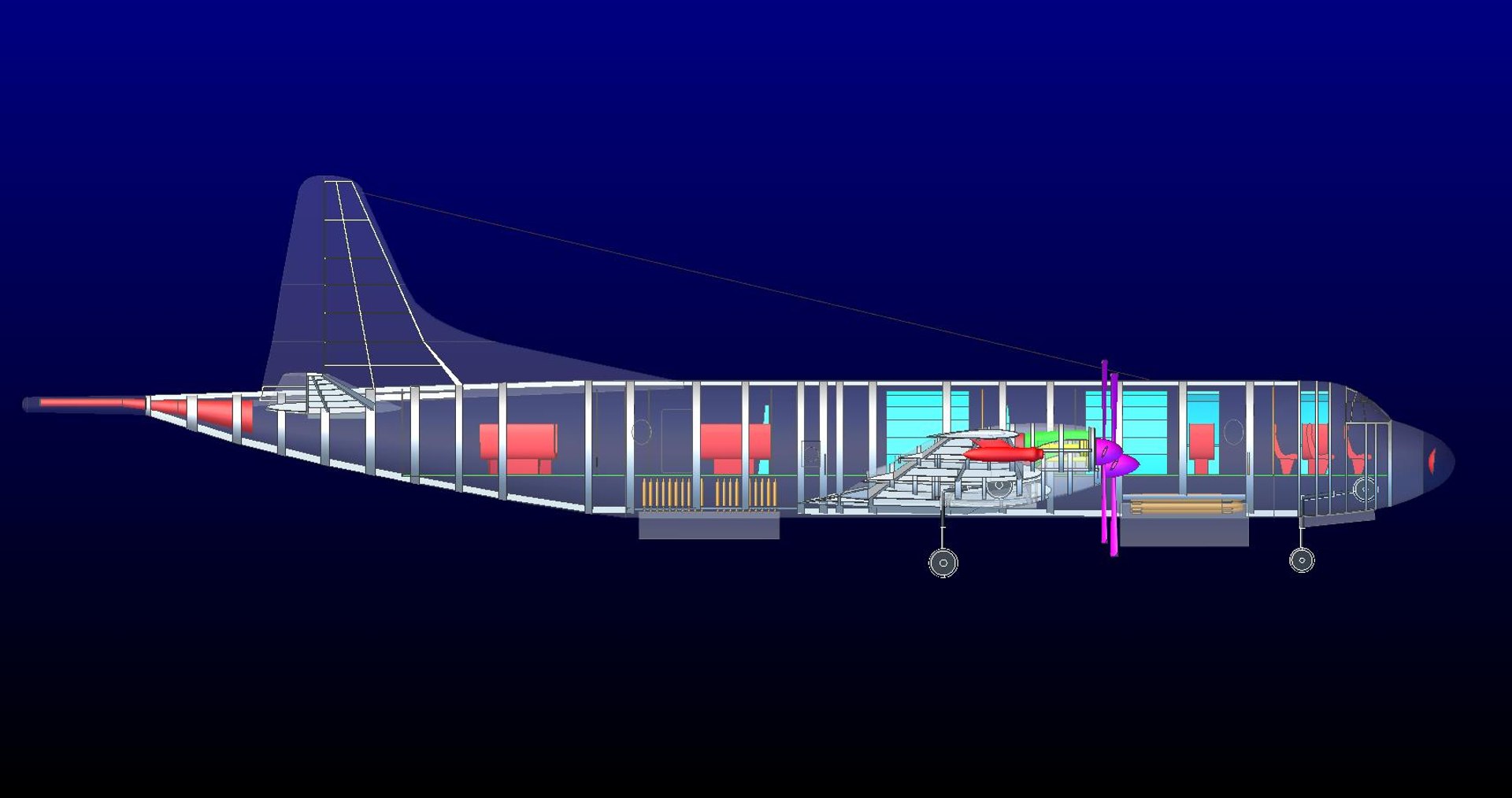 P-3c Orion Aircraft Solid 3d Model