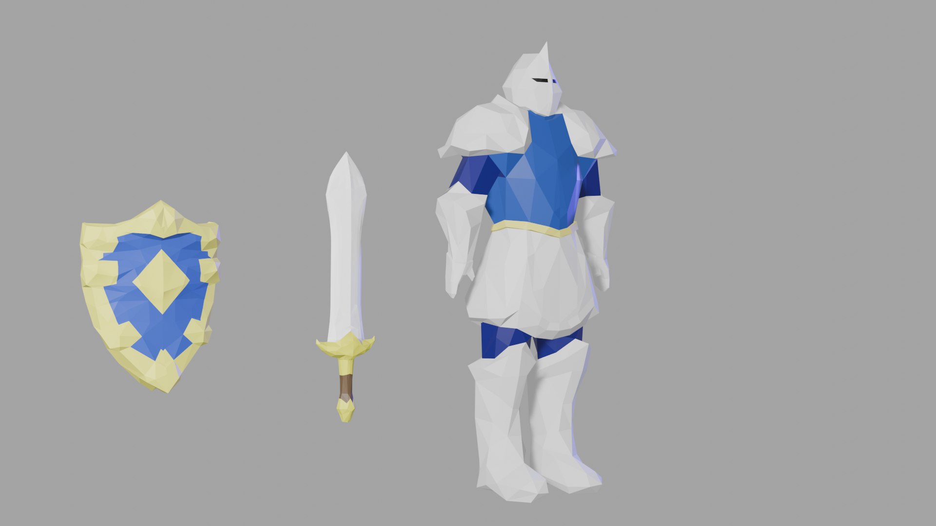 3D Model Knight V1 - Low Poly 3D Model - TurboSquid 2239777
