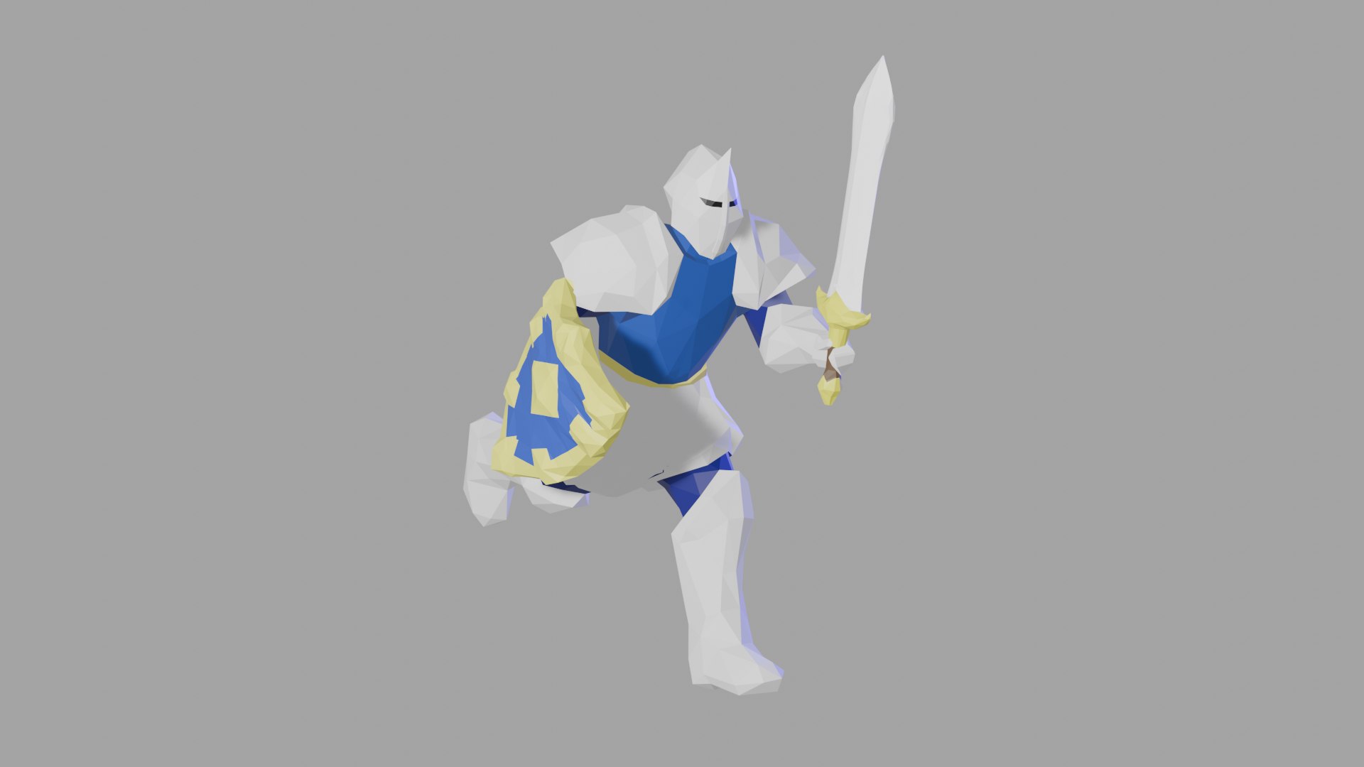 3D Model Knight V1 - Low Poly 3D Model - TurboSquid 2239777