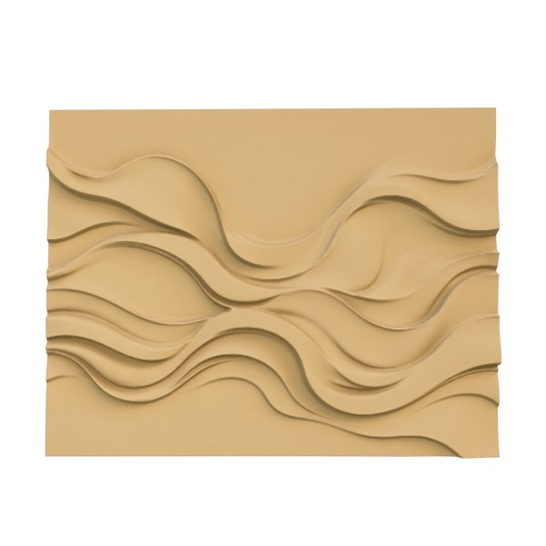 modelo 3d Conjunto de decoración de pared con paneles modernos Mural de ...