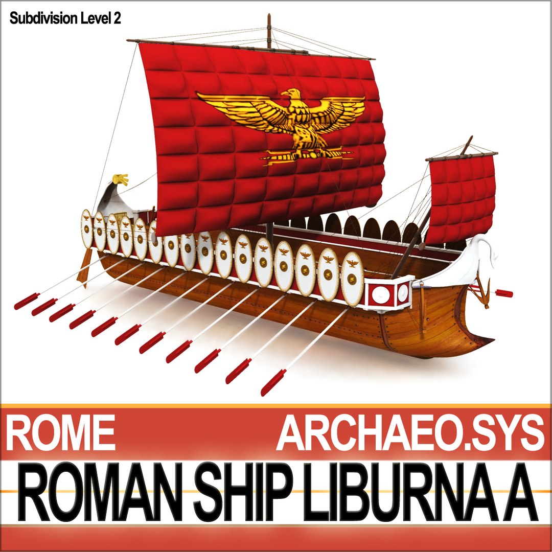 C4d Ancient Roman Ship Liburna