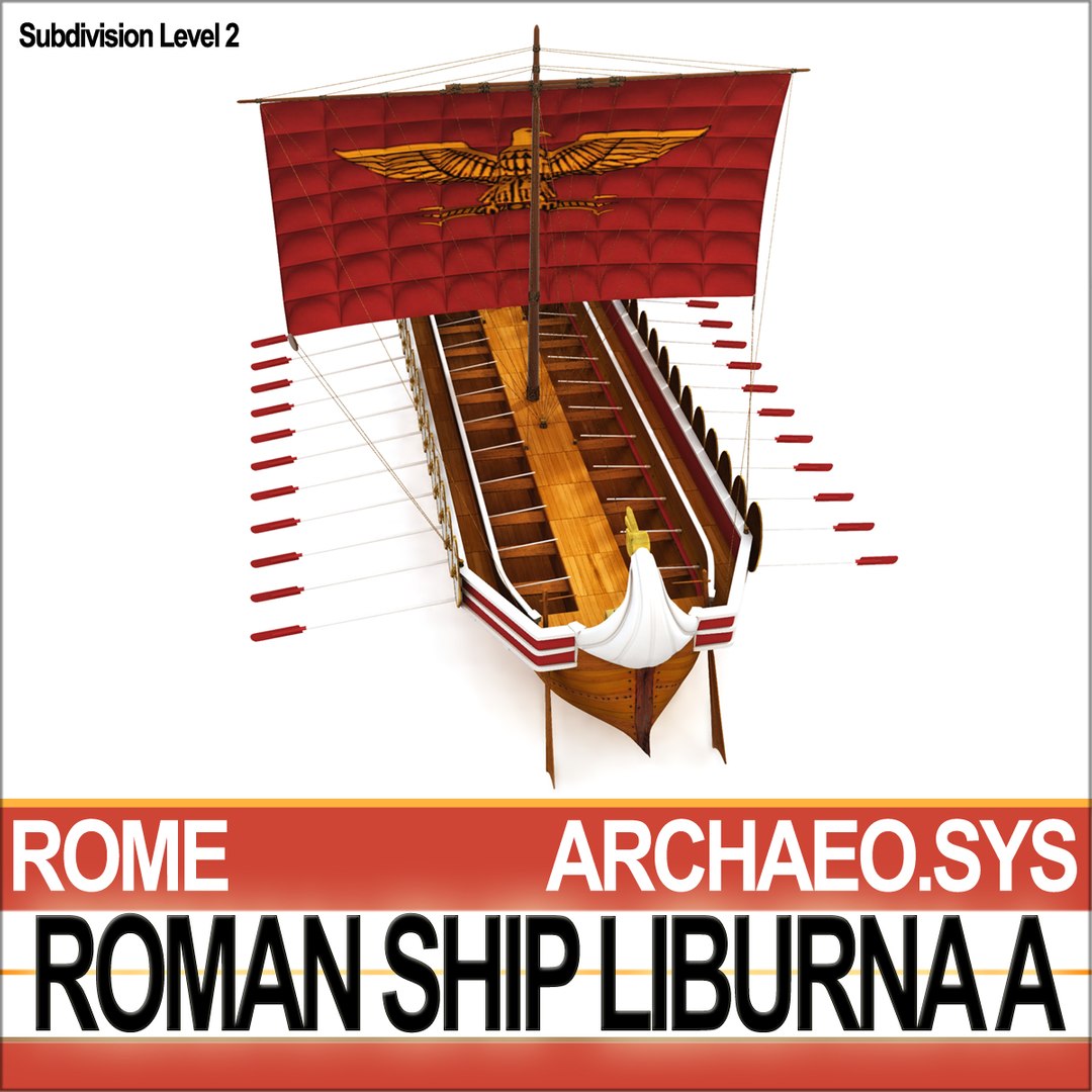 C4d Ancient Roman Ship Liburna