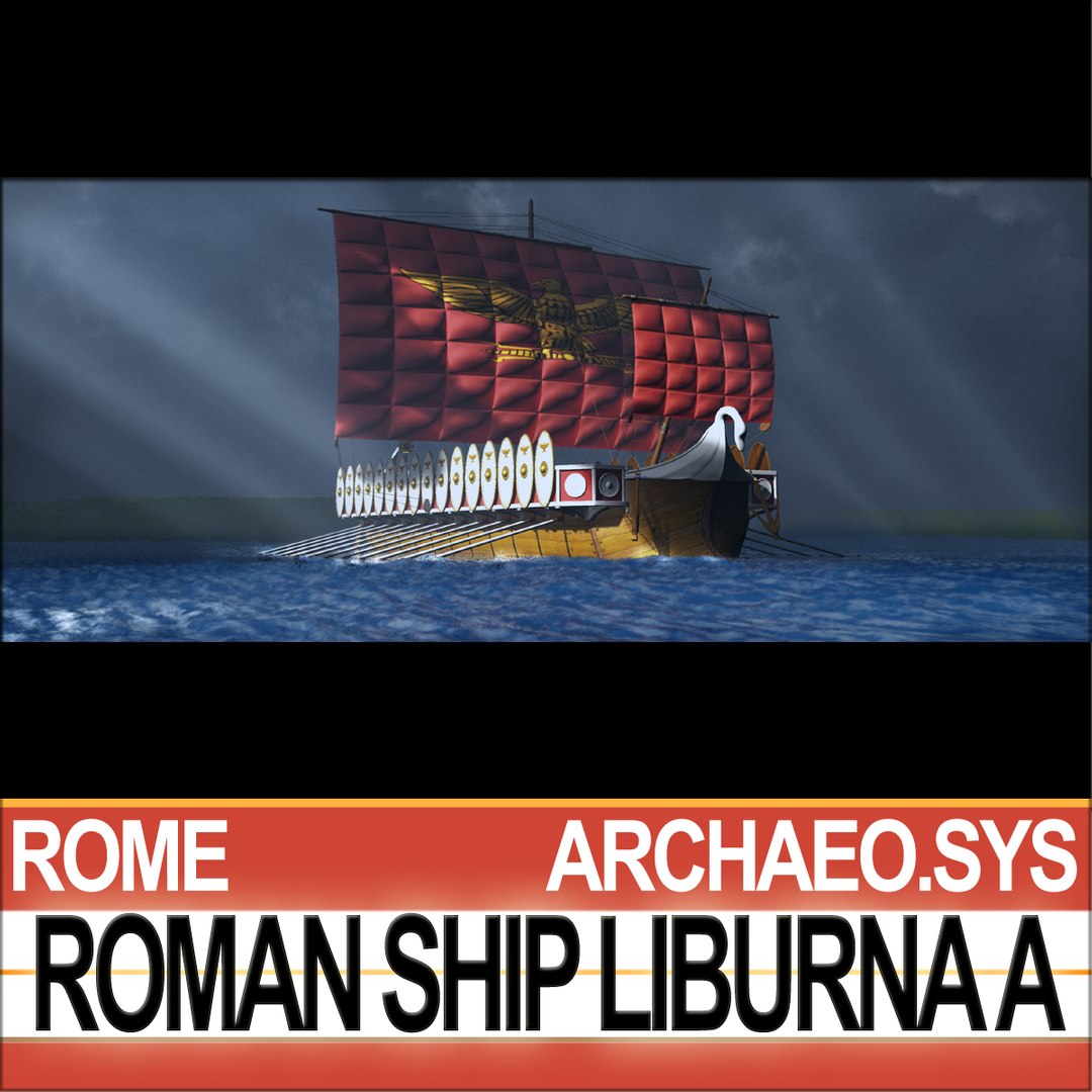C4d Ancient Roman Ship Liburna