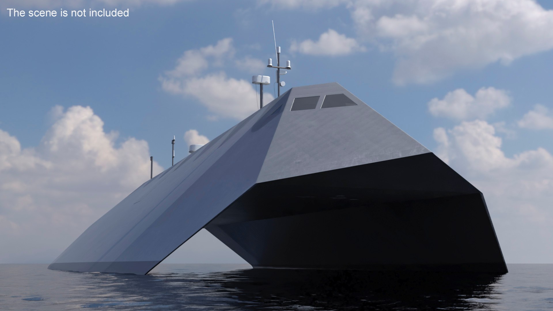 3D Radar-Evasive Military Ship Gray - TurboSquid 2429044