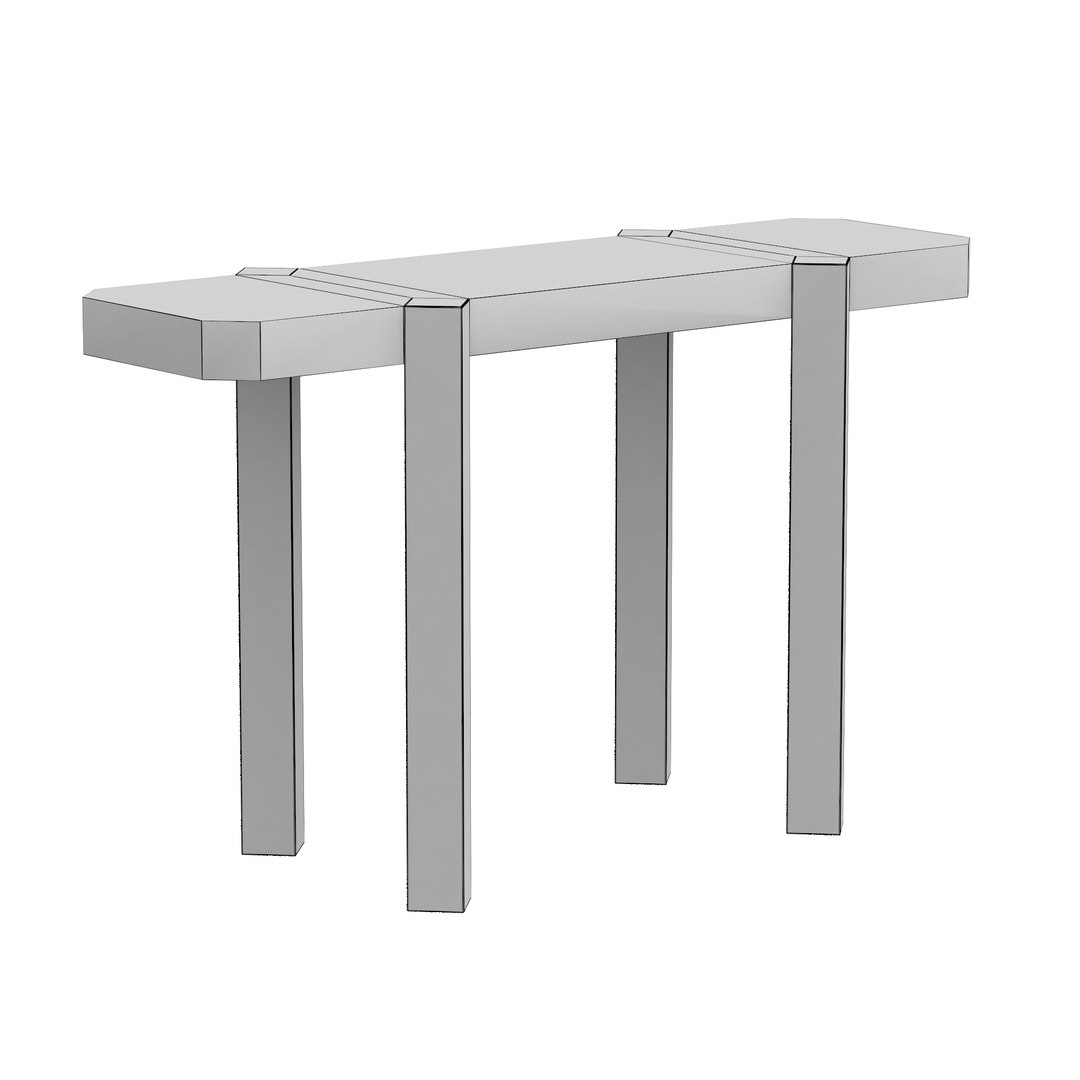 3D River Stone Console - TurboSquid 1955118