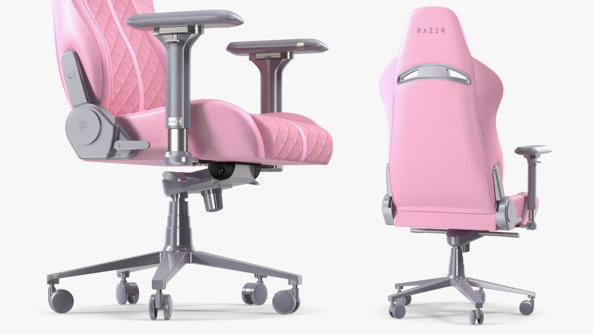 3D Gaming Chair Razer Enki Quartz Pink Model - TurboSquid 2114162