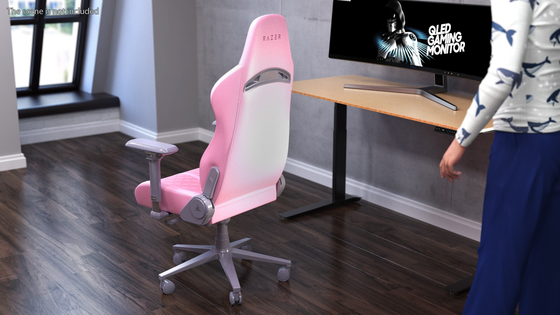 3D Gaming Chair Razer Enki Quartz Pink Model - TurboSquid 2114162