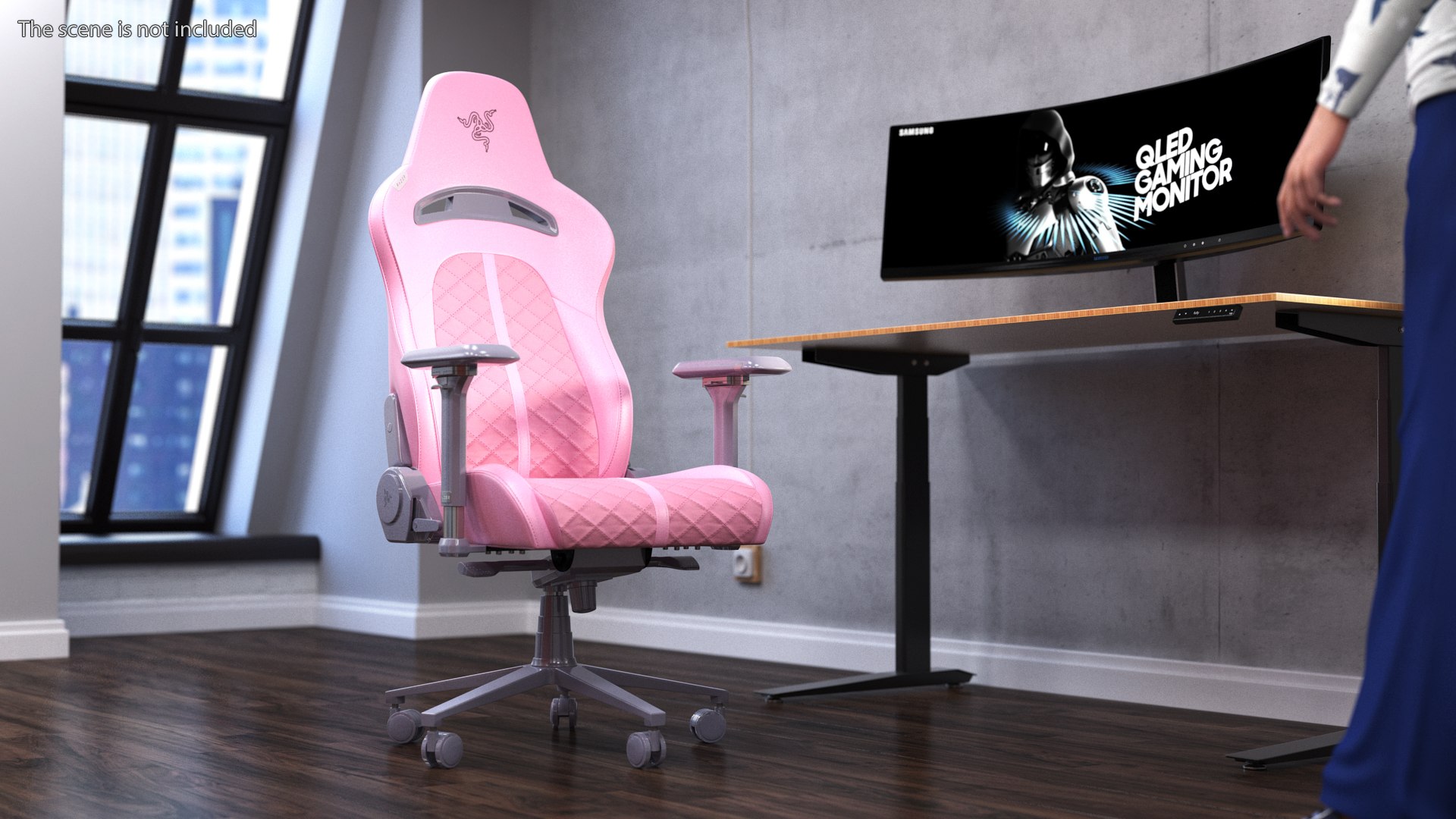 3D Gaming Chair Razer Enki Quartz Pink Model - TurboSquid 2114162