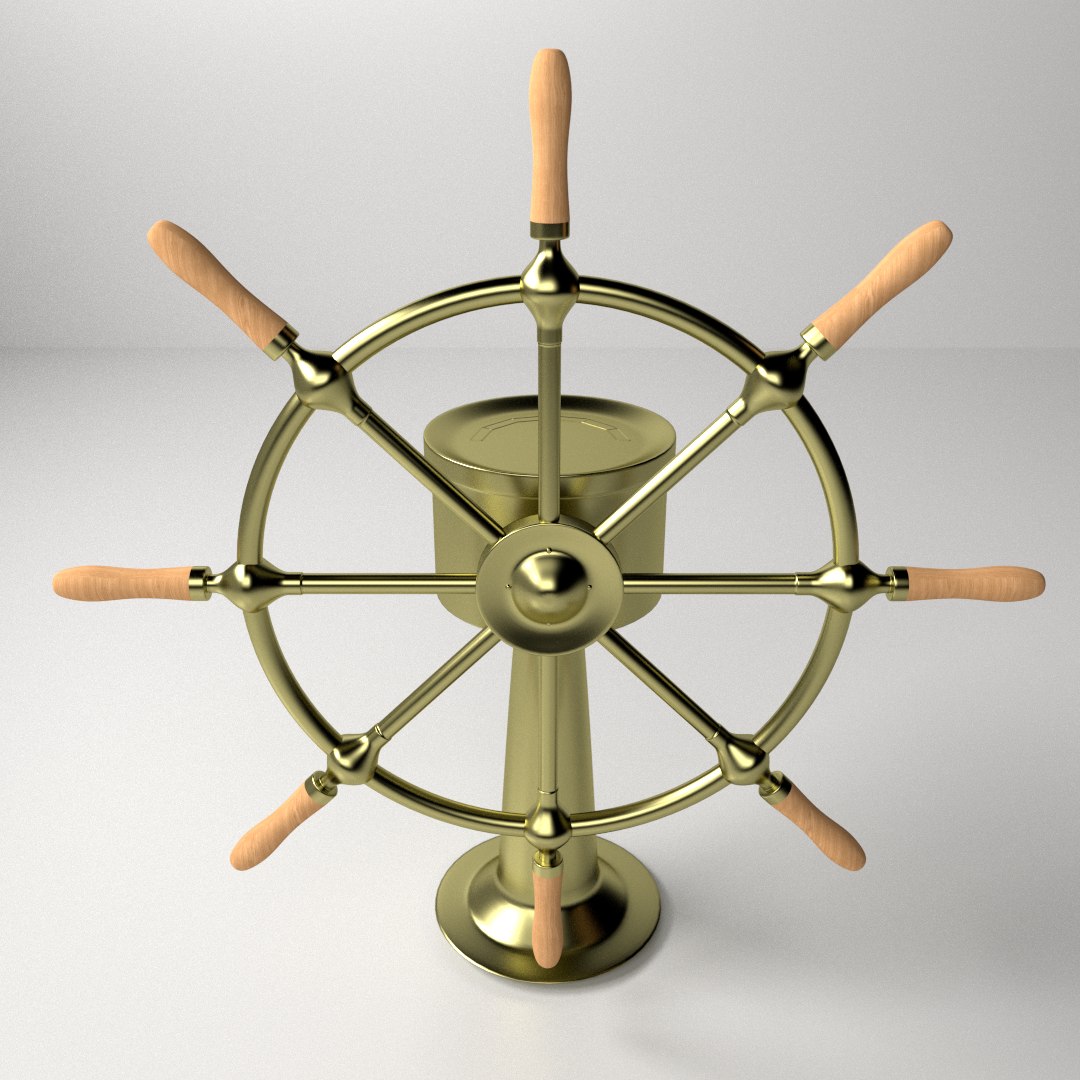 3d Model Ships Wheel