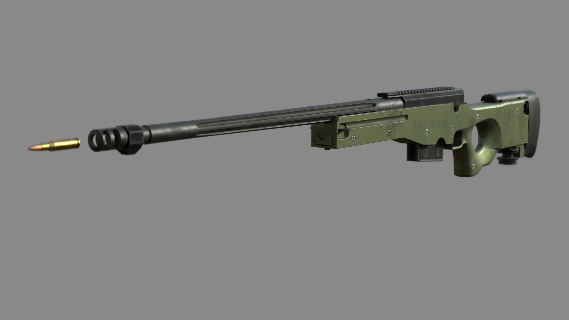 3D Weapon - Awm Included - TurboSquid 1533255