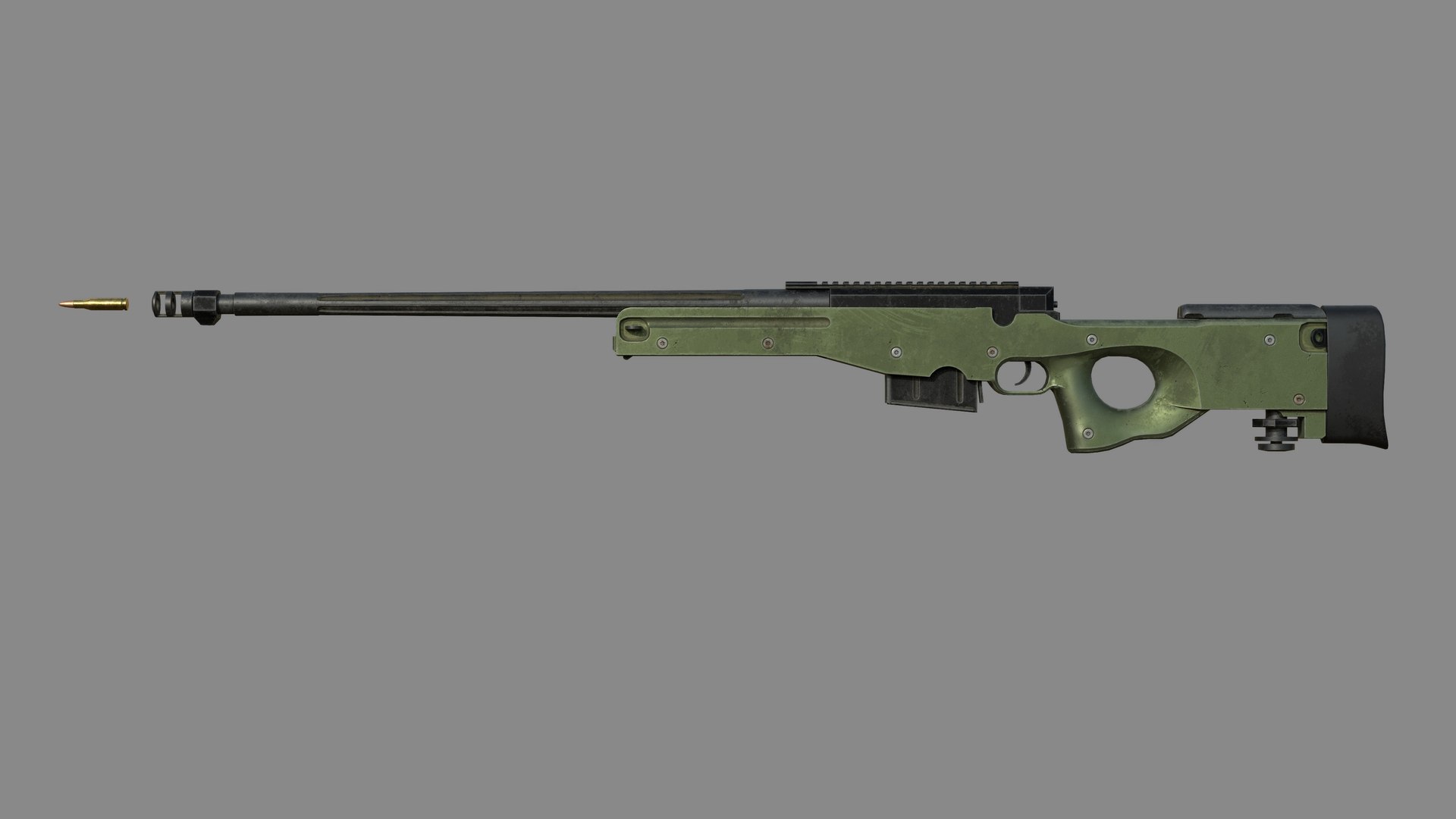 3D Weapon - Awm Included - TurboSquid 1533255
