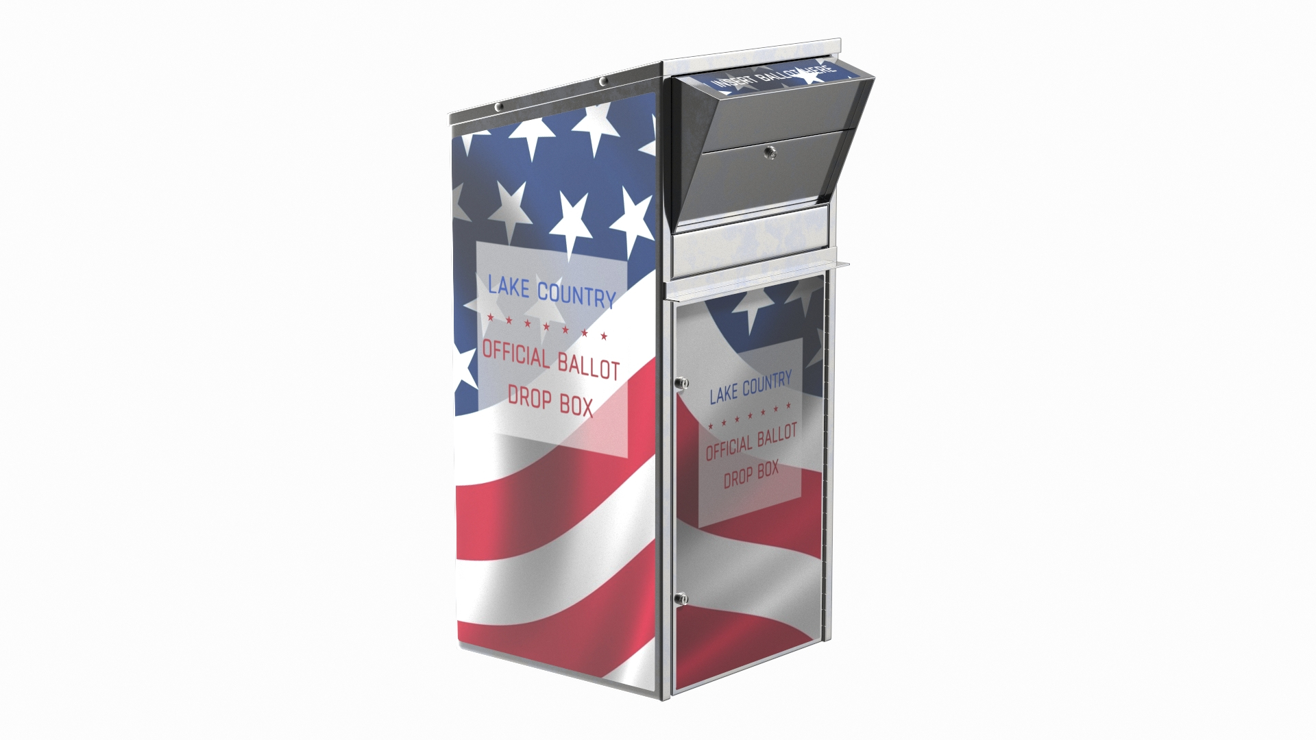 3D Secure Outdoor Ballot Drop Box - TurboSquid 1914622