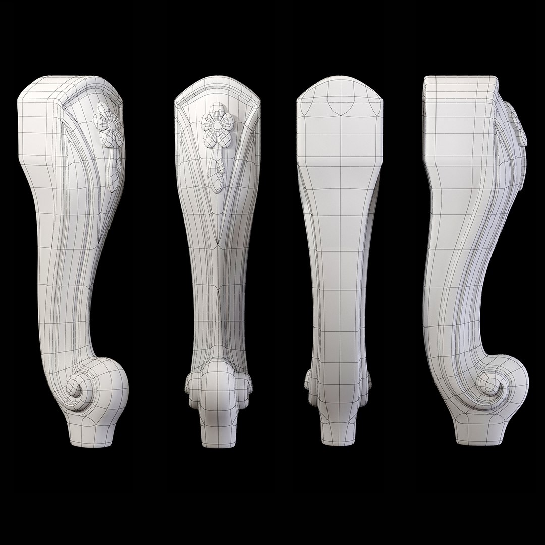 3D Classic Leg 022 Model - TurboSquid 1747427