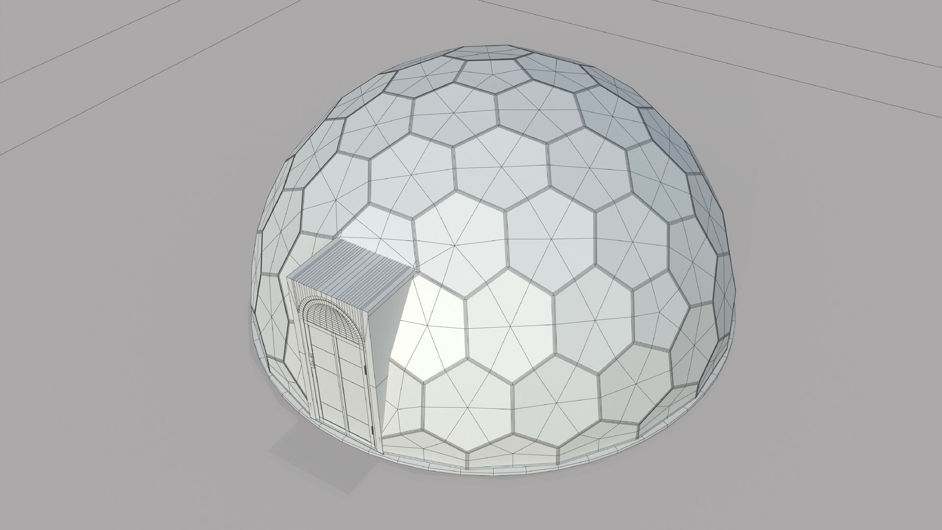 3D Geodesic Dome Realistic Luxury Model - TurboSquid 2270955