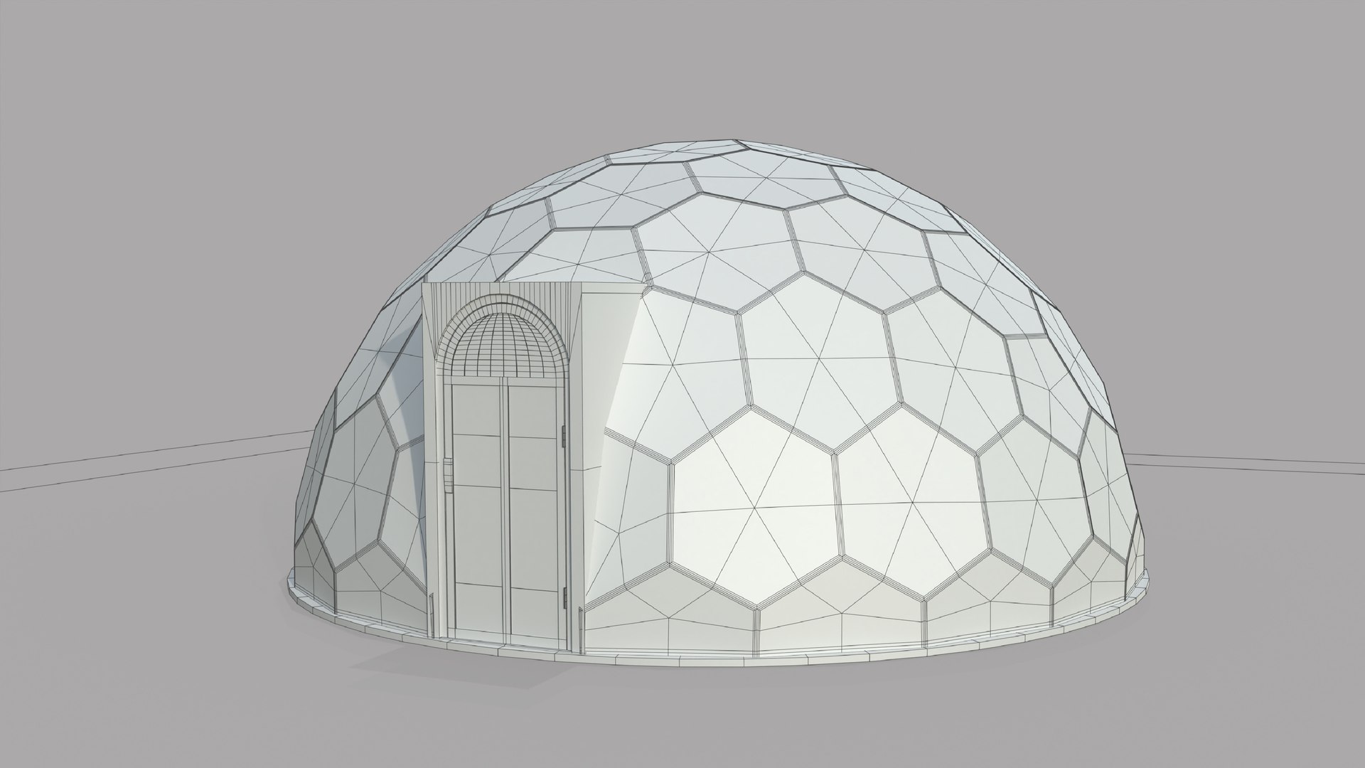 3D Geodesic Dome Realistic Luxury Model - TurboSquid 2270955