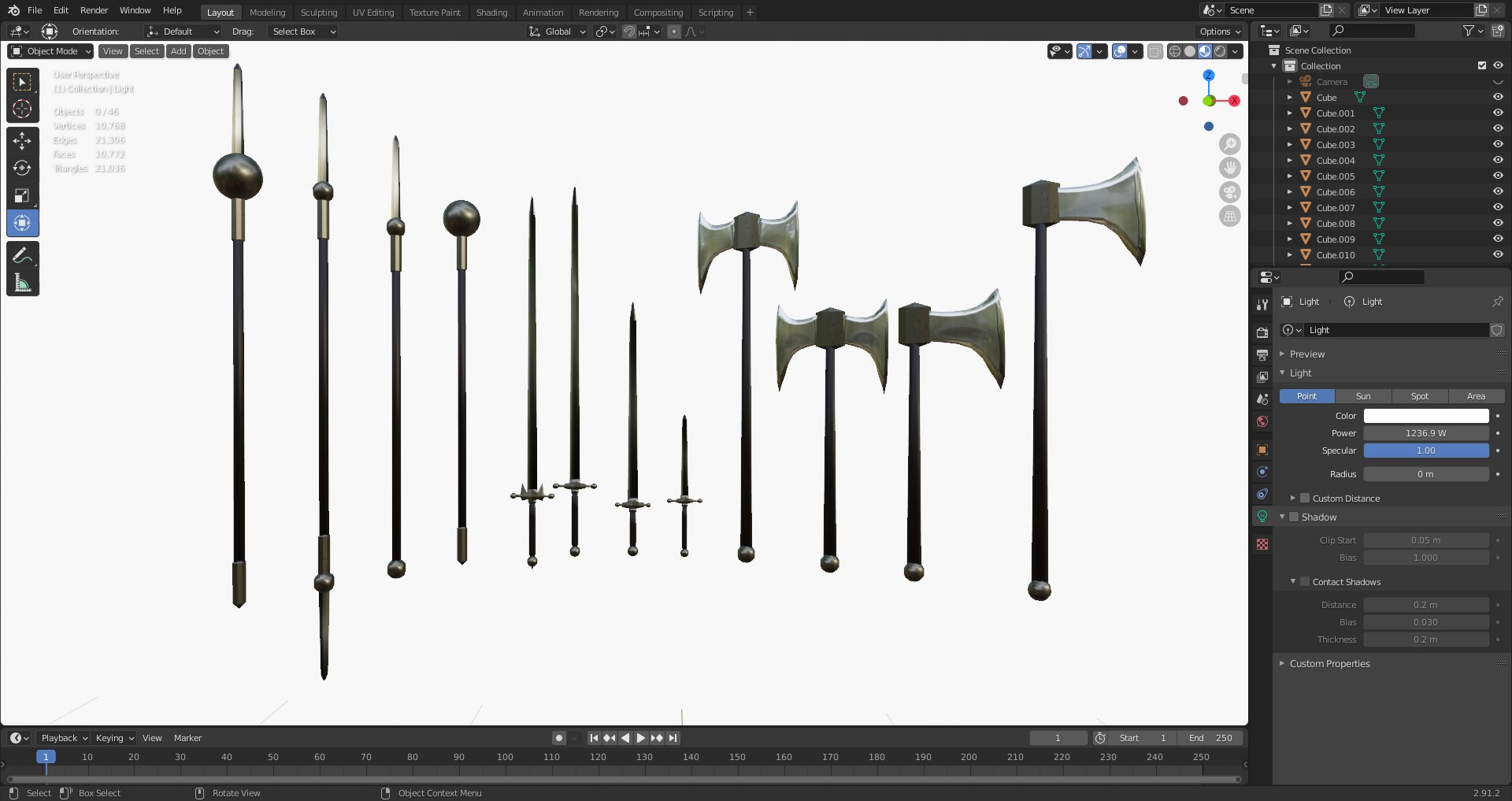 3D Static Weapon Pack Kit - TurboSquid 1692355