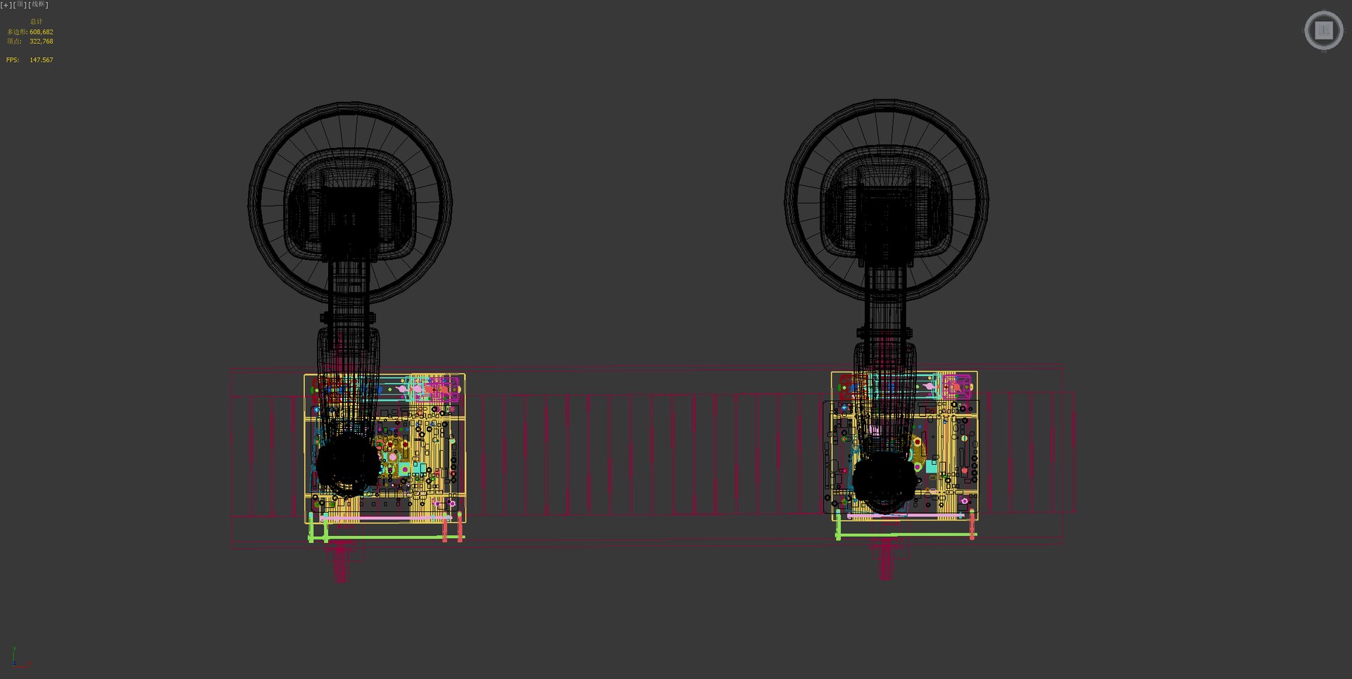 3D Robotic arm console Robotic automation Chip manufacturing Circuit ...