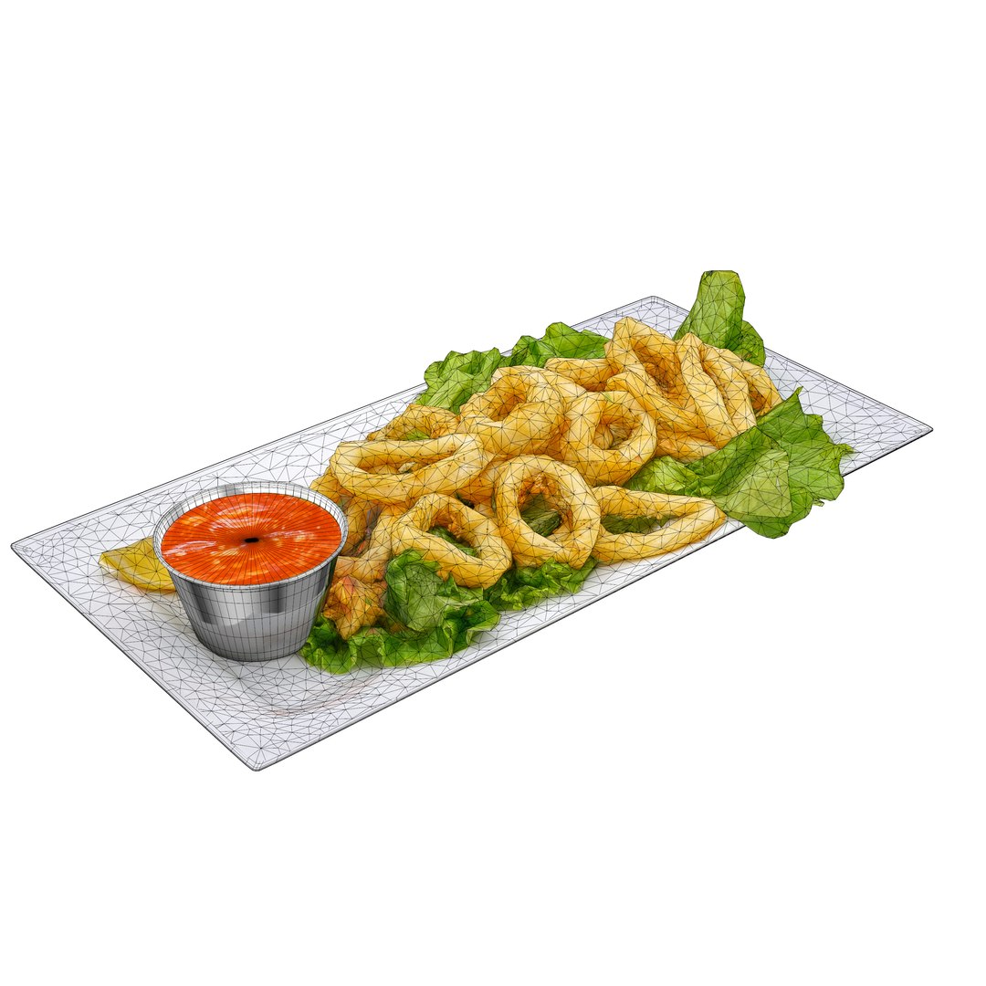 Calamari 3D Model - TurboSquid 1579238