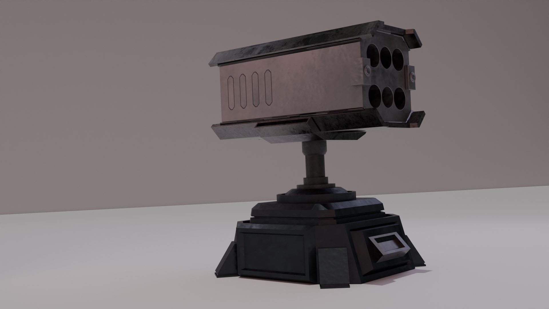 Rocket Turret 3D Model - TurboSquid 2465192