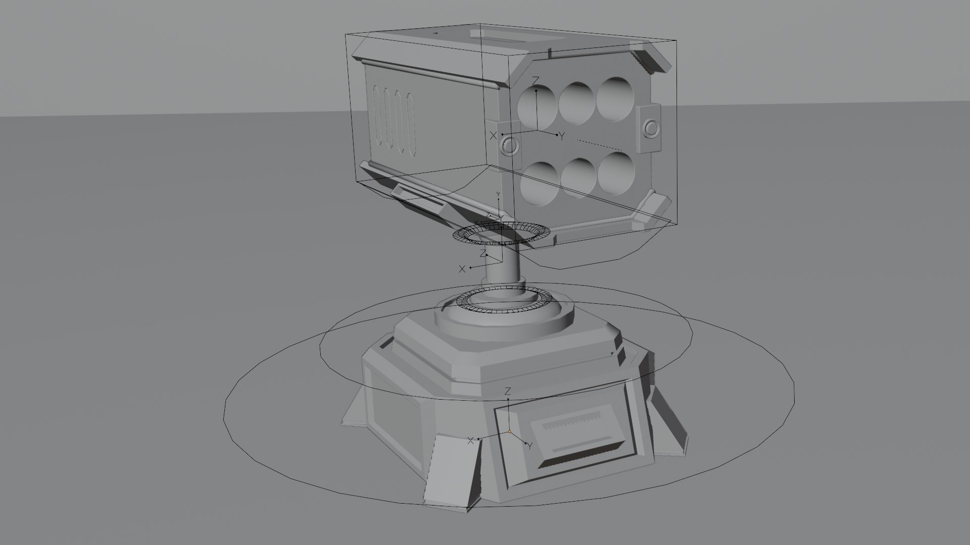 Rocket Turret 3D Model - TurboSquid 2465192