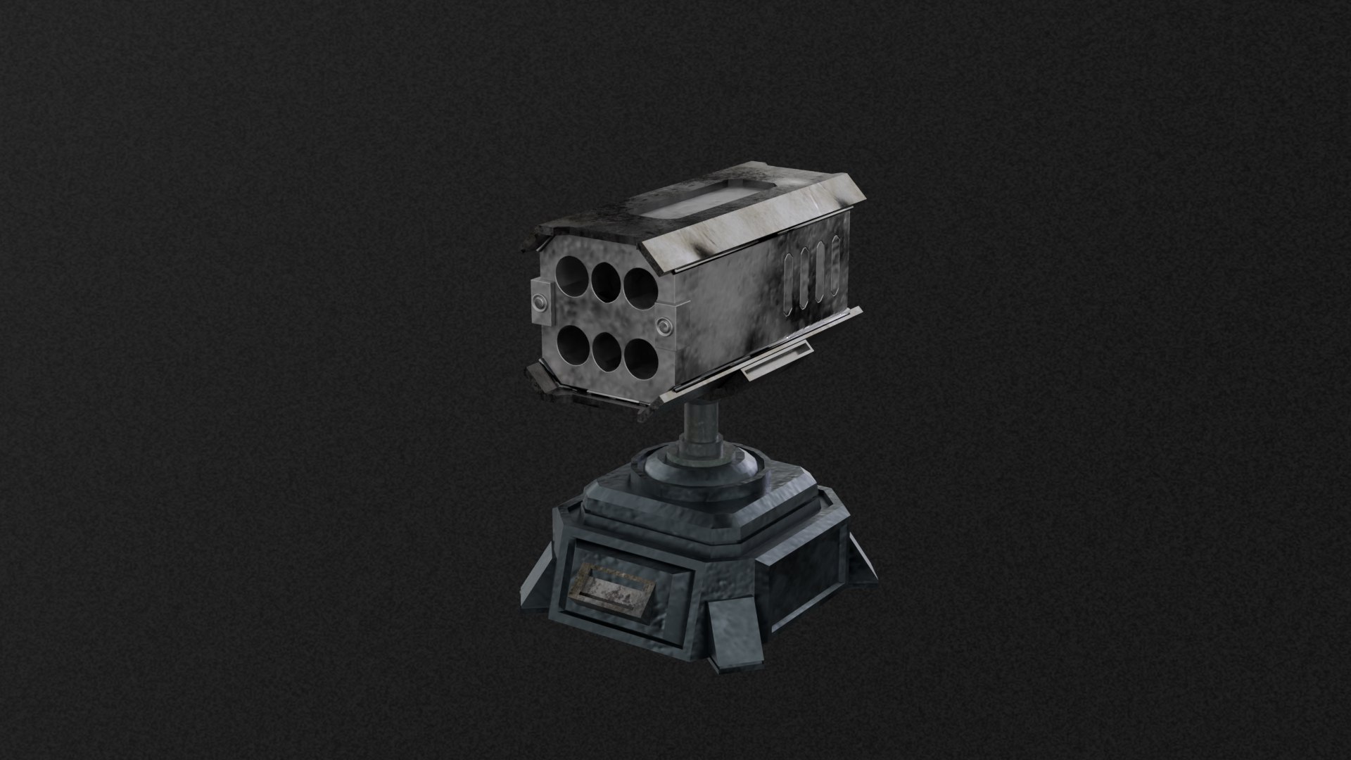 Rocket Turret 3D Model - TurboSquid 2465192