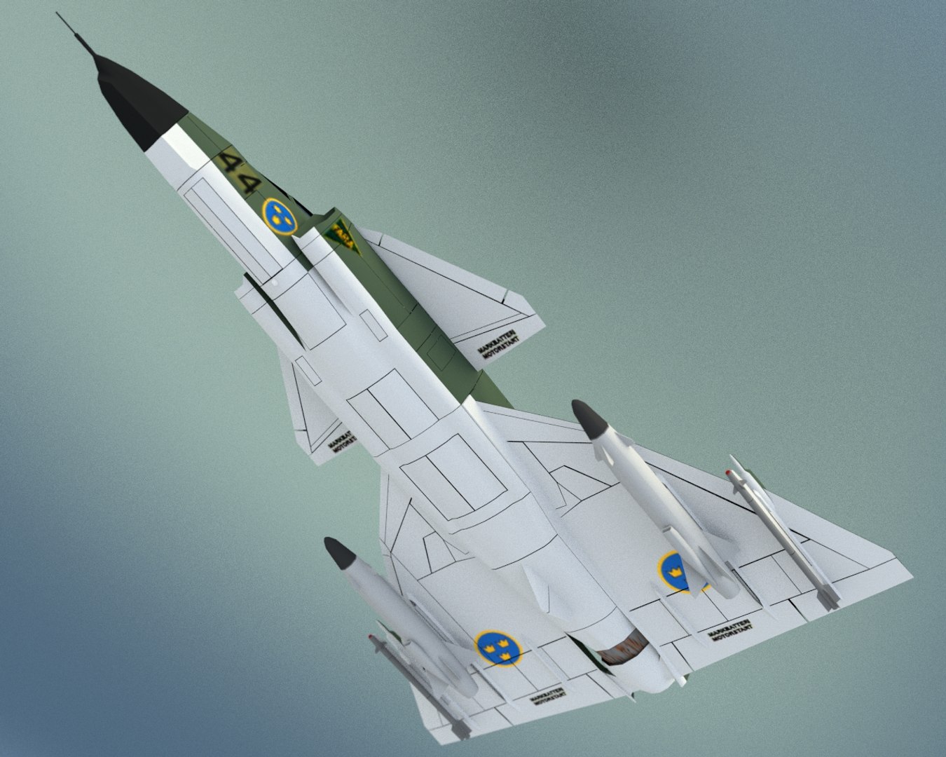 Saab Viggen 3ds